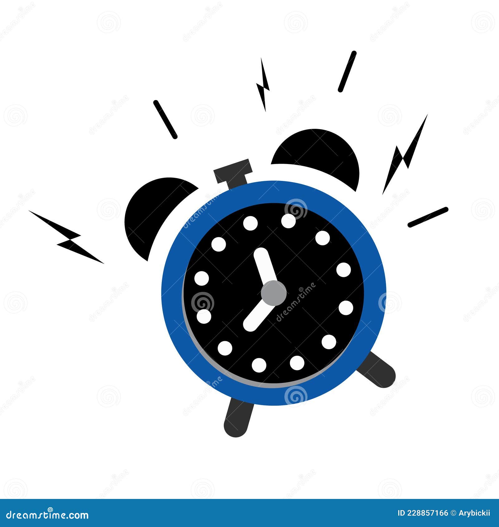 Alarm Ringing Icon Vector Illustration Stock Vector - Illustration of ...