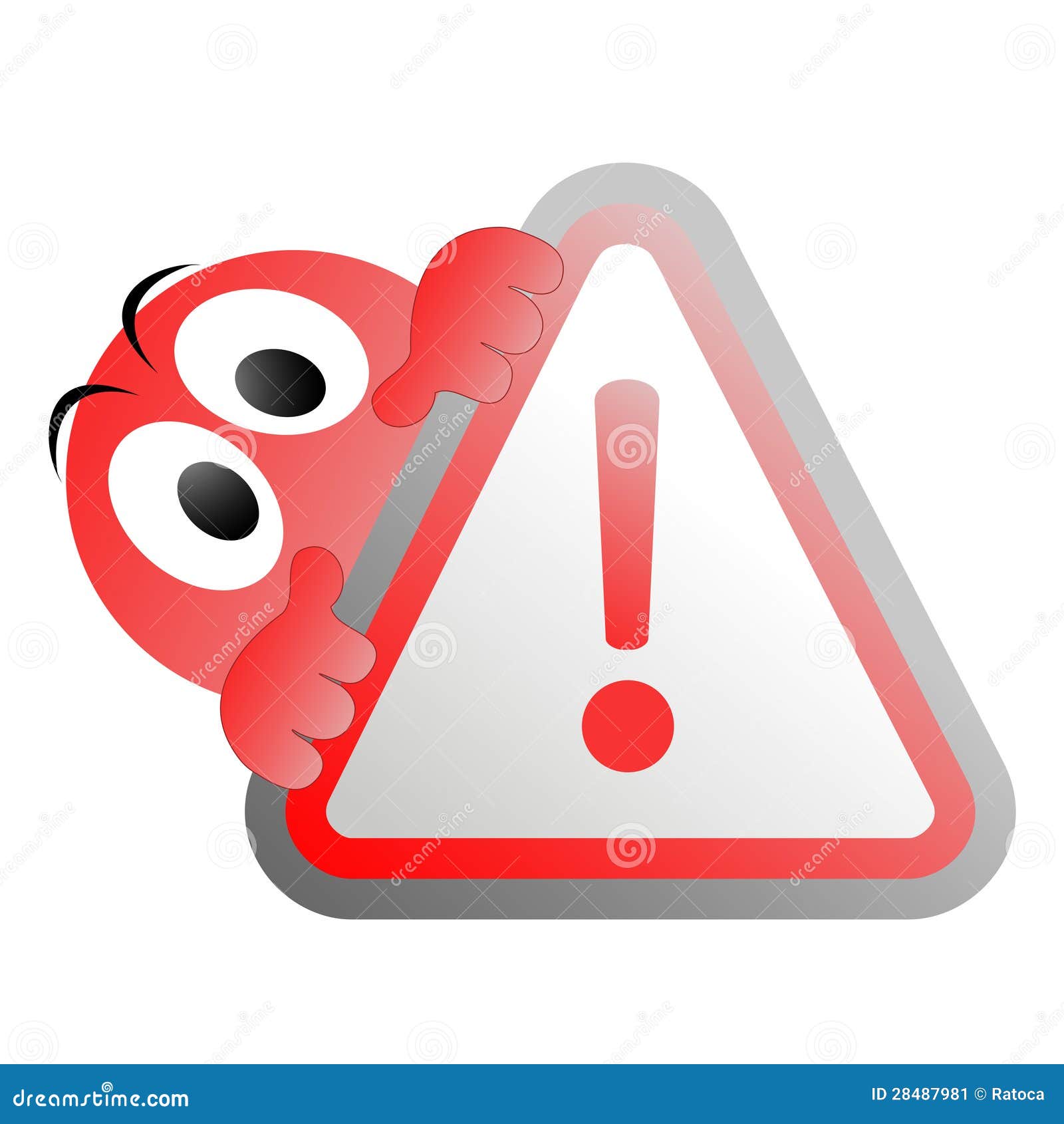 Alarm sign stock vector. Illustration of drawing, circular - 28487981