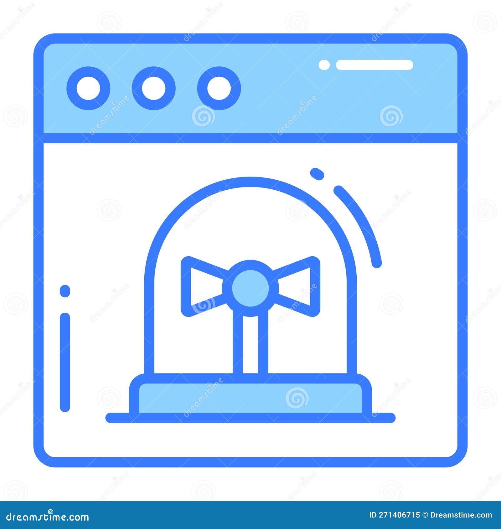 Alarm Sign on Web Page Vector Design of Web Error in Modern Style Stock ...