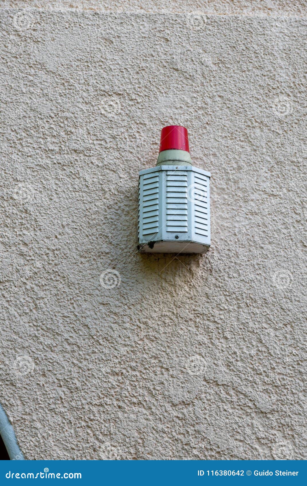 Alarm siren at a wall stock photo. Image of burglar - 116380642