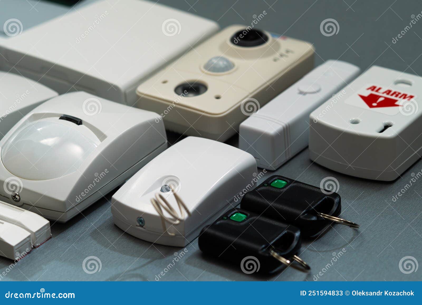 Alarm System Home. Home Security Equipment. Close-up Stock Image ...
