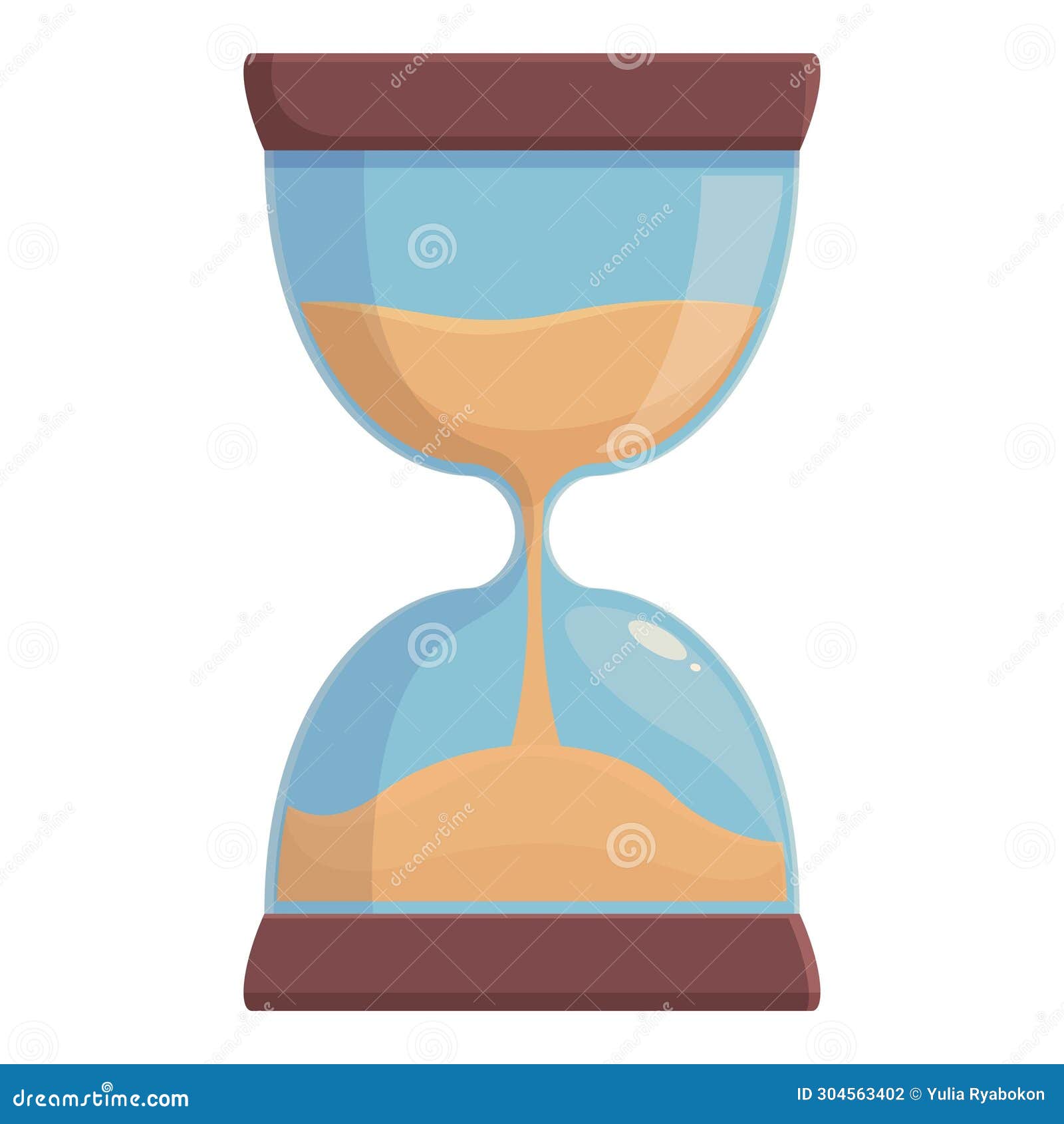 Alarm Timer Icon Cartoon . Sand Clock Stock Illustration - Illustration ...