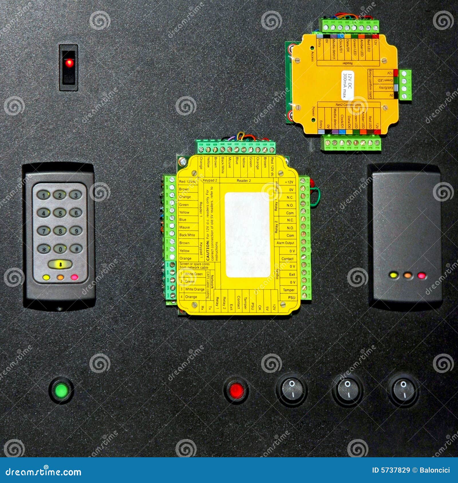Alarm unit stock image. Image of silicon, chip, capacitor - 5737829