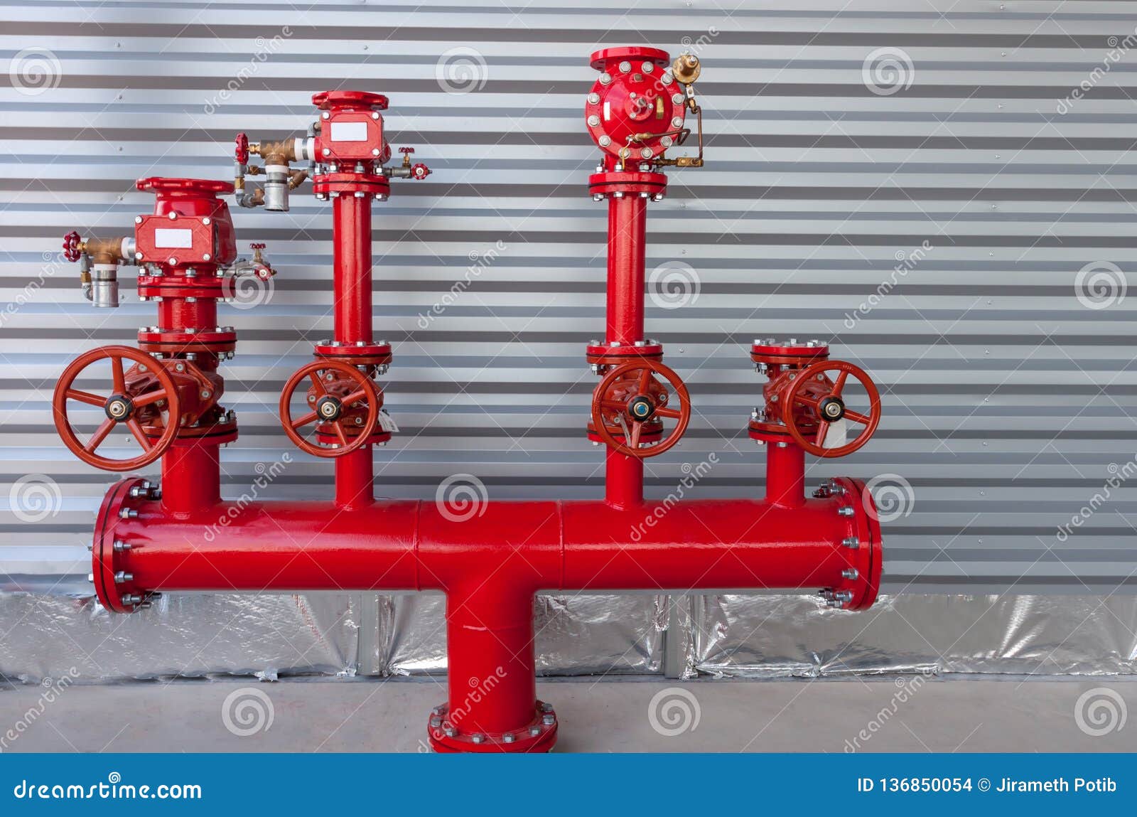 Alarm Valve Station during Construction Phase , with Check Valve ,gate ...
