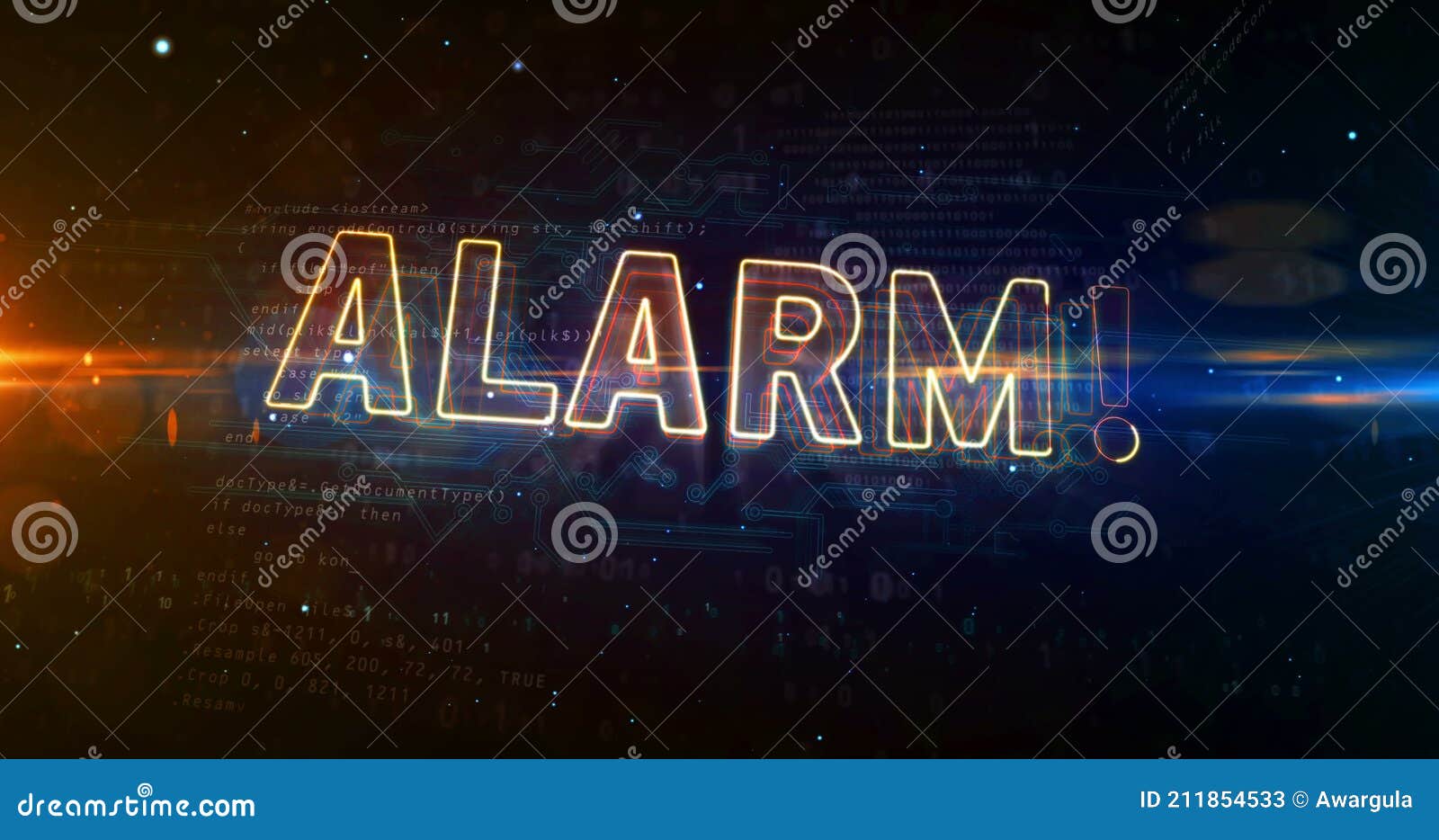 Alarm Abstract Loopable Concept Stock Video - Video of technology ...