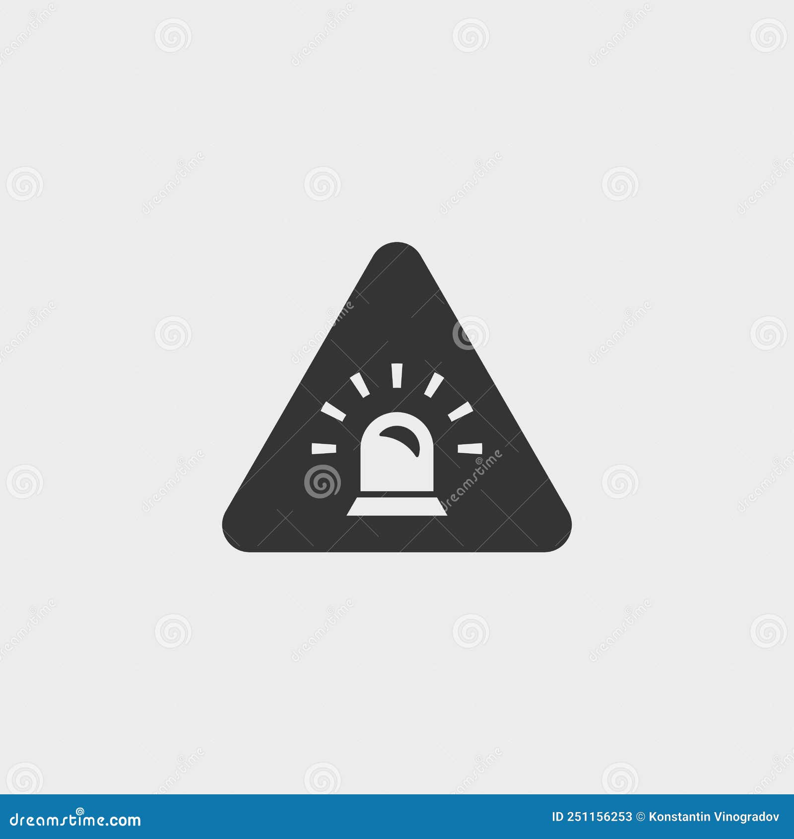 Alarma O Alerta. Icono De Vector Simple Ilustración del Vector ...