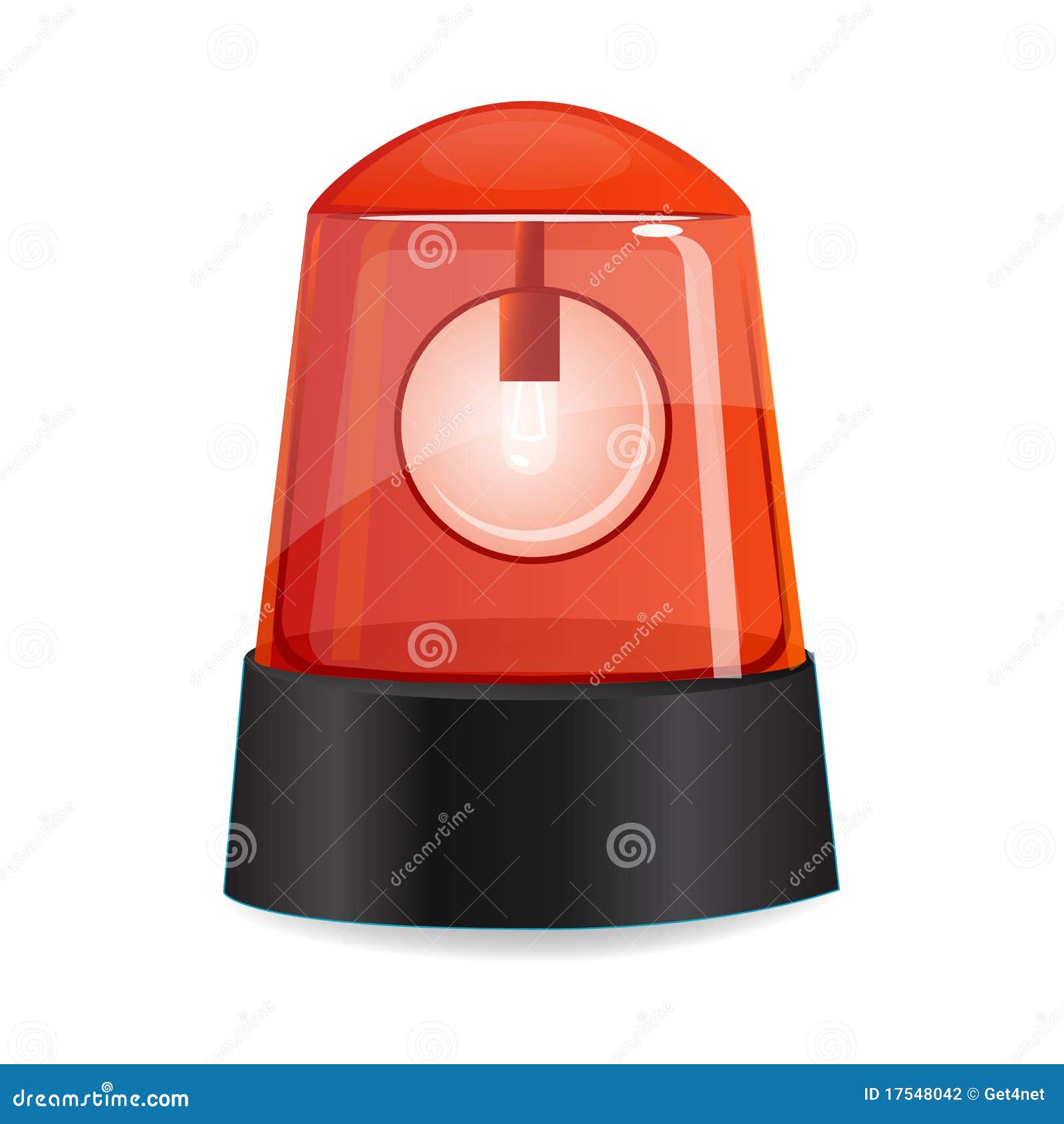 Alarme rouge illustration de vecteur. Illustration du police - 17548042