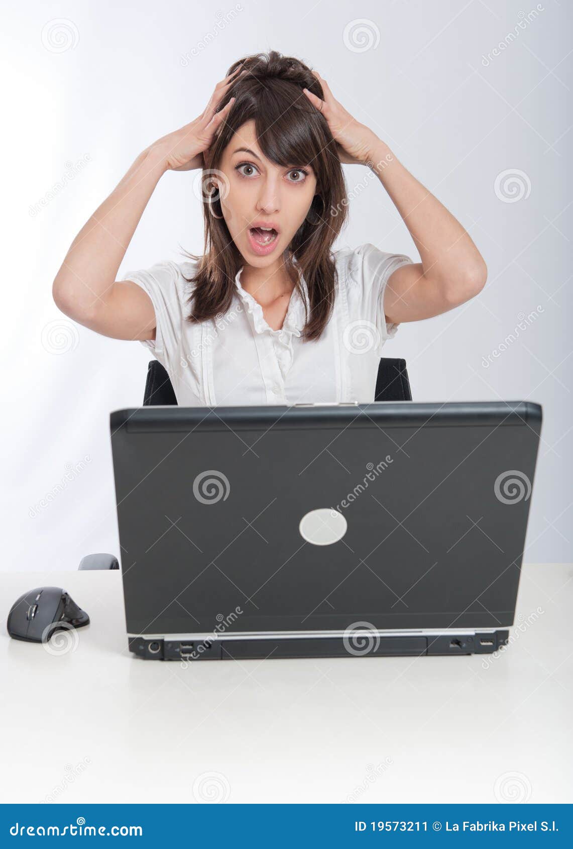 Alarmed stock image. Image of stress, chat, work, online - 19573211
