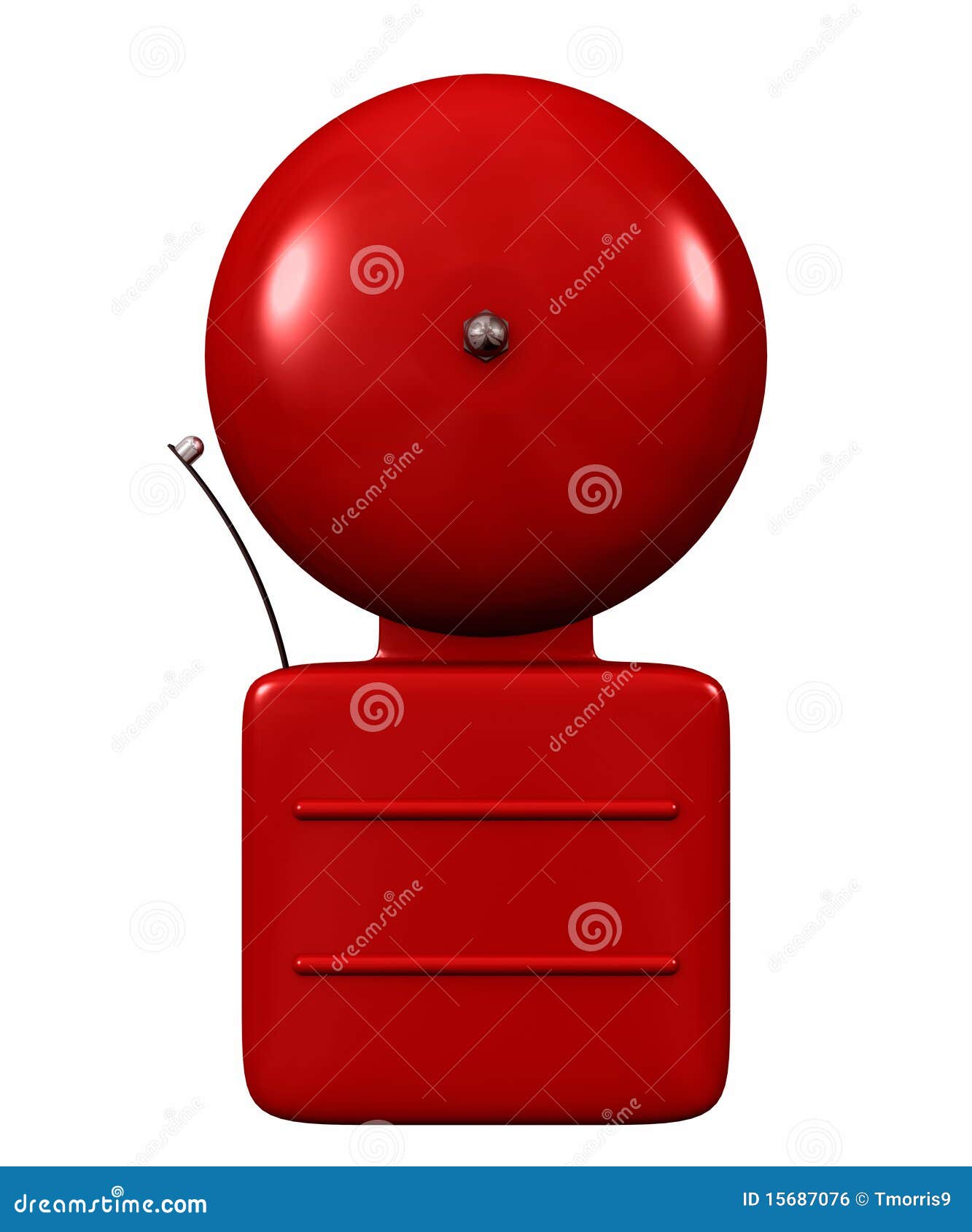 Alarmglocke stock abbildung. Illustration von laut, metall - 15687076