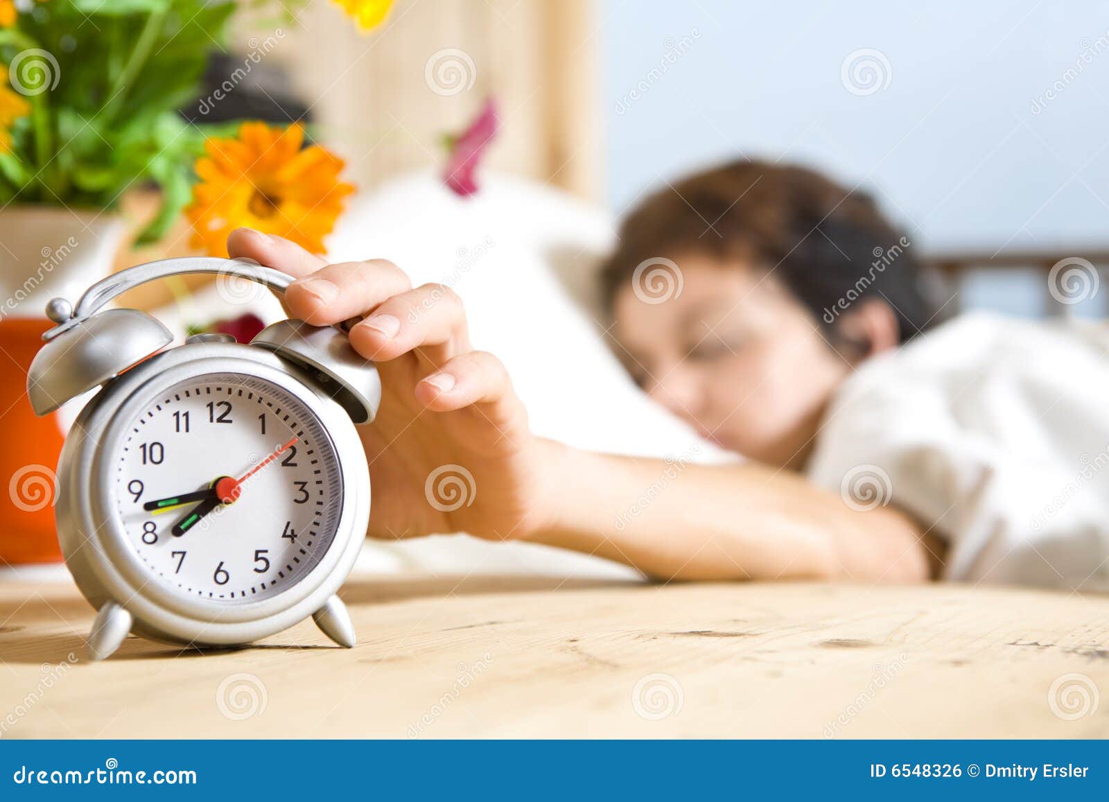 Alarming stock photo. Image of peaceful, bedroom, nightclothes - 6548326