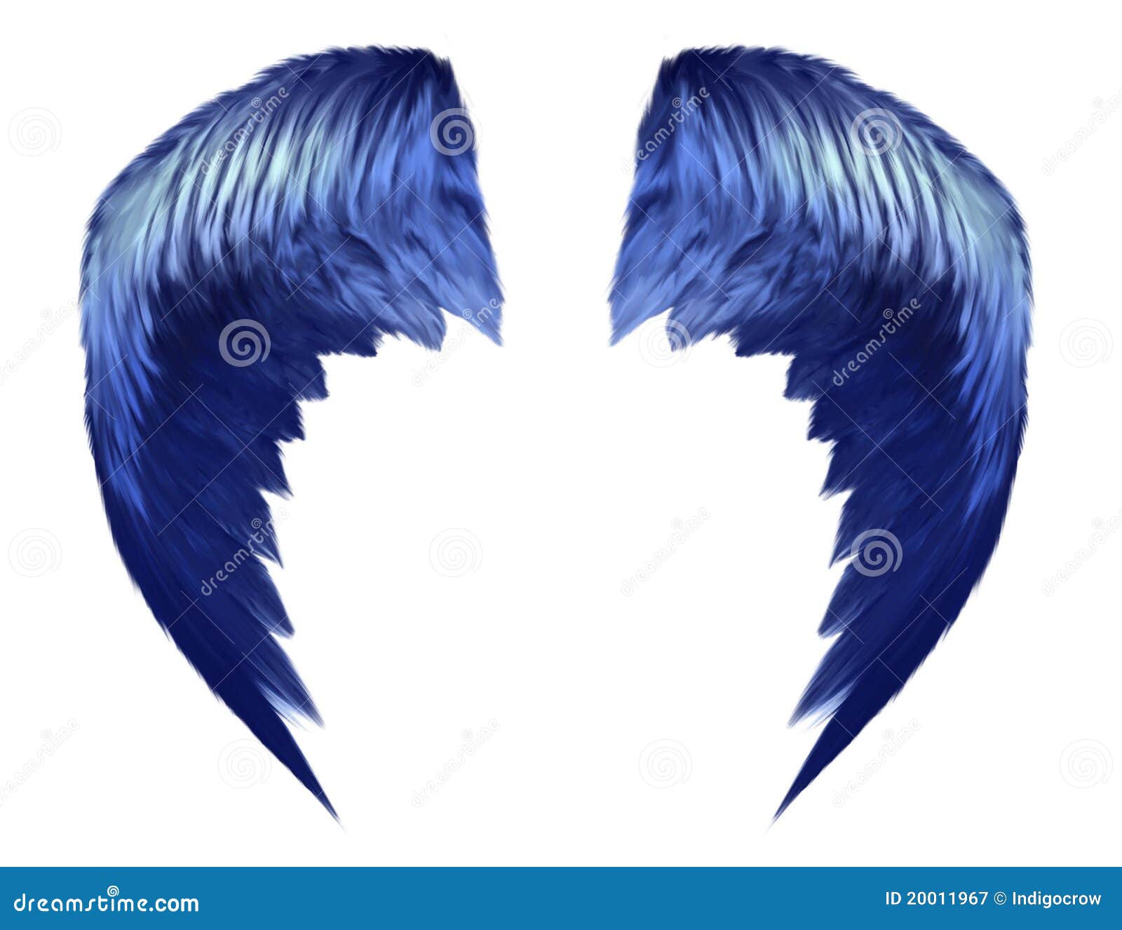 Alas azules celestes stock de ilustración. Ilustración de hada - 20011967
