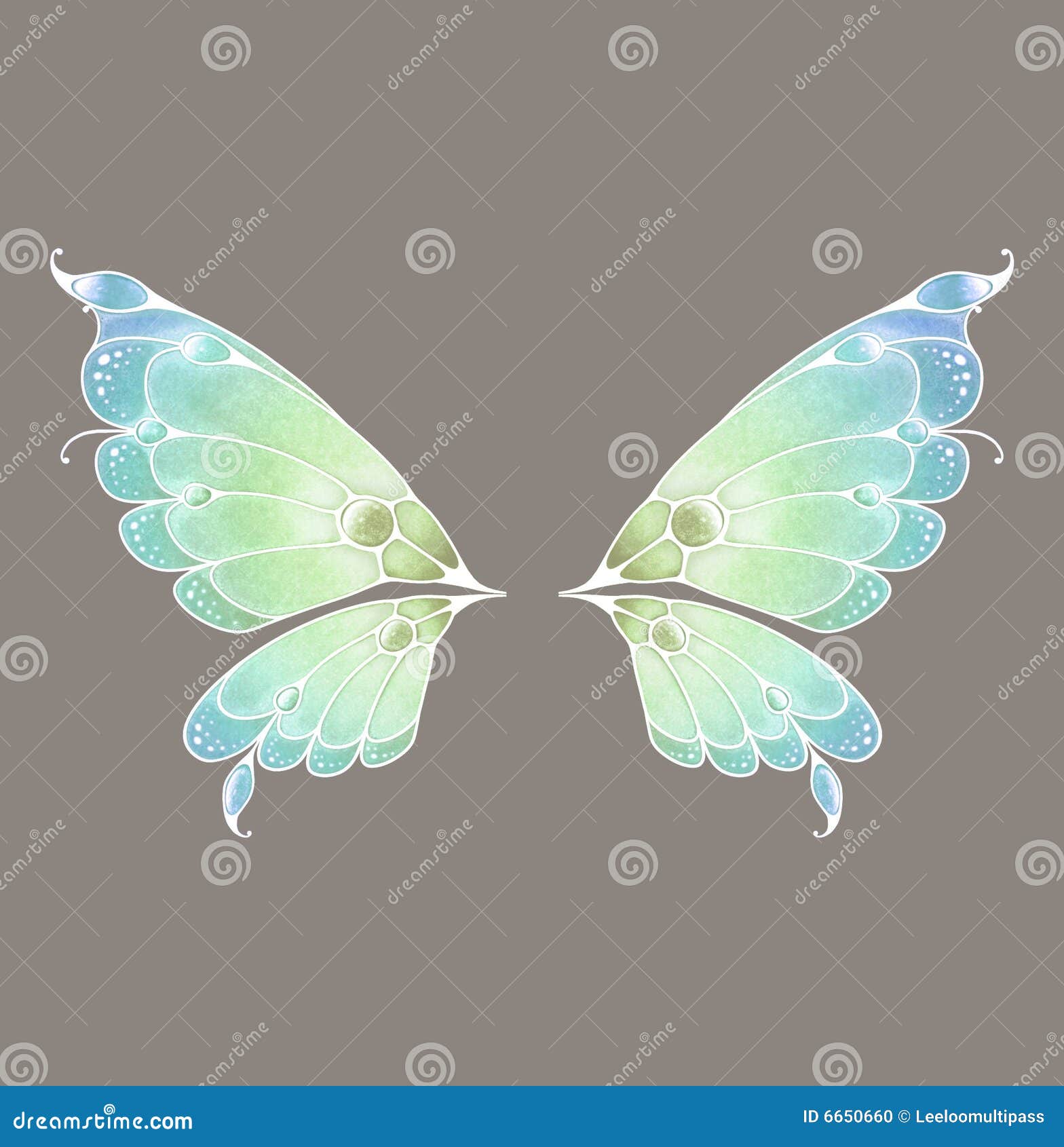 Alas de hadas stock de ilustración. Ilustración de gemstones - 6650660