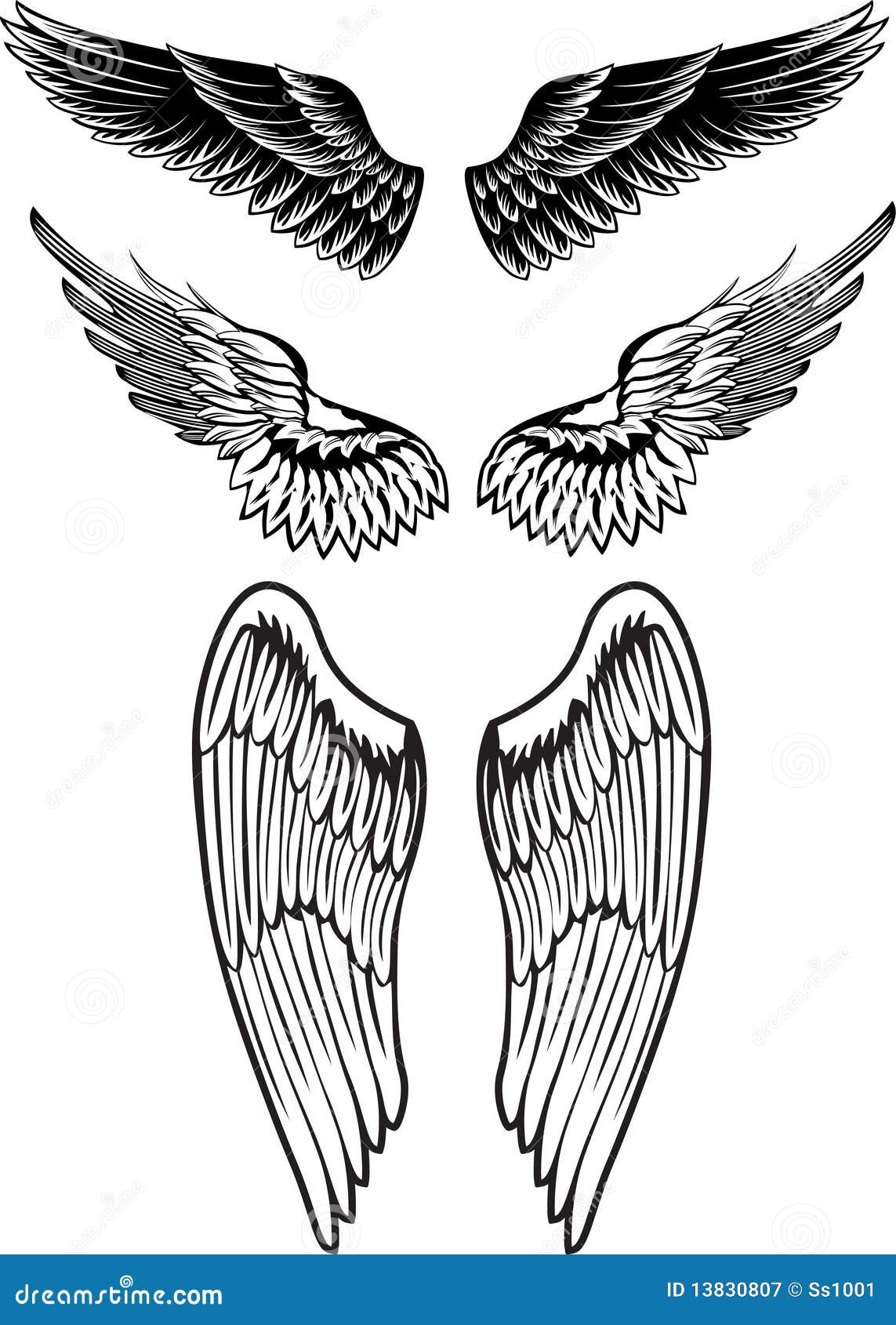 Alas De La Imagen Del Vector Ilustración del Vector - Ilustración de ...