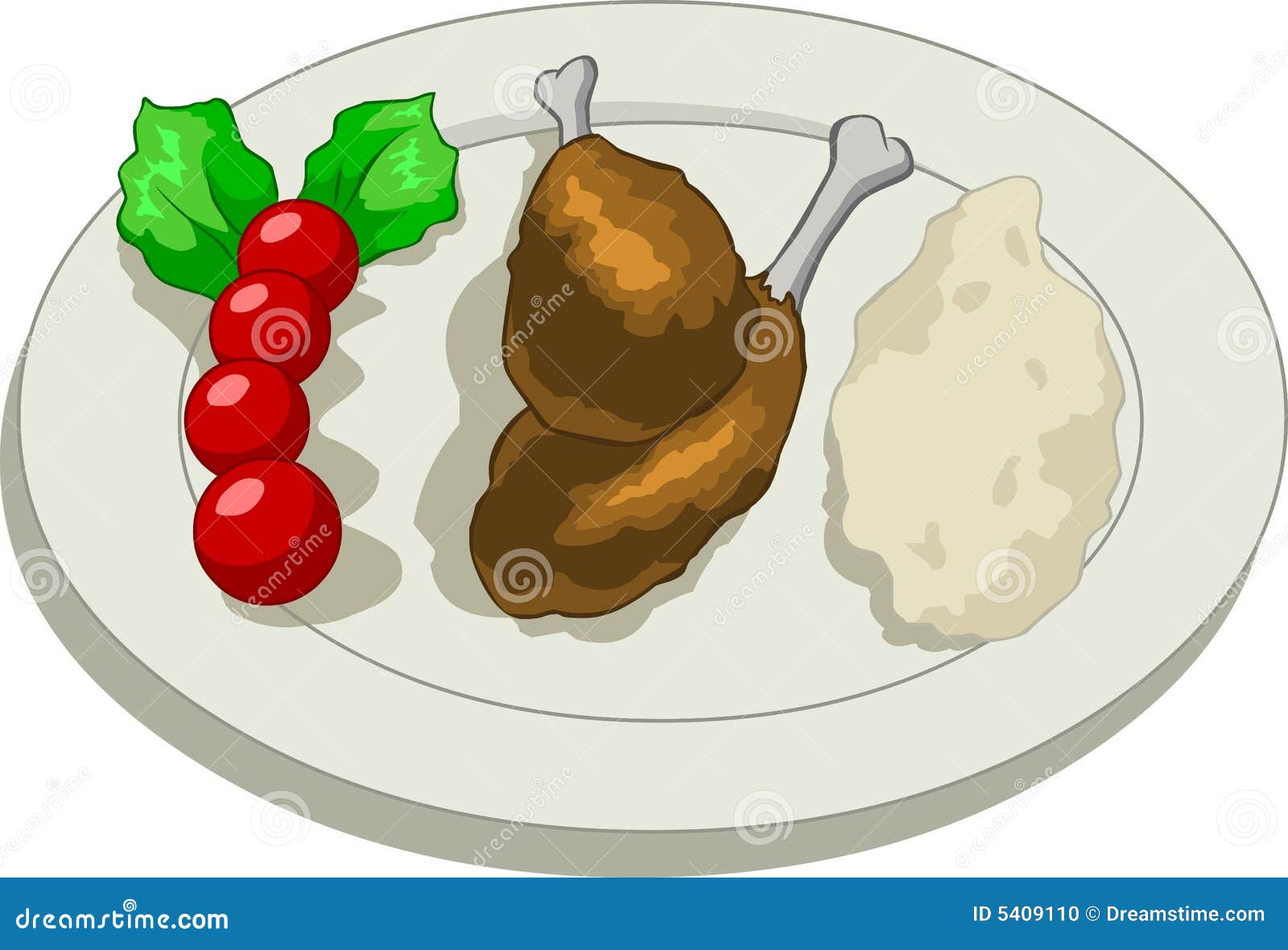 Alas de pollo ilustración del vector. Ilustración de restaurante - 5409110