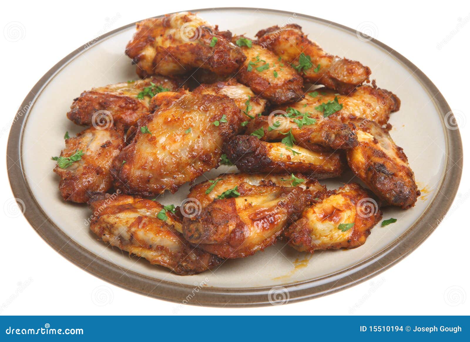 Alas de pollo del Bbq foto de archivo. Imagen de placa - 15510194