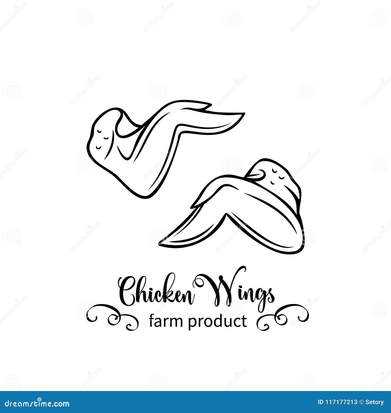 Alas de pollo picantes ilustración del vector. Ilustración de icono ...