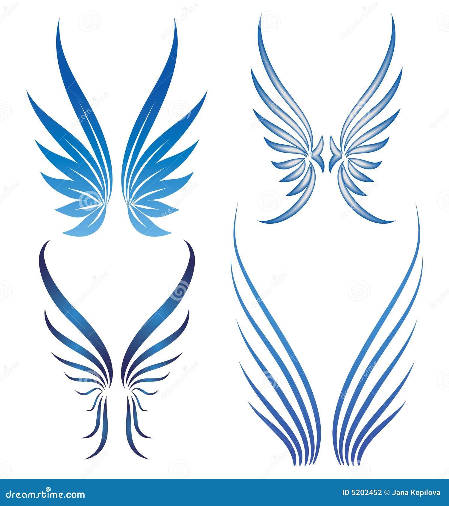 Alas del vector ilustración del vector. Ilustración de icono - 5202452