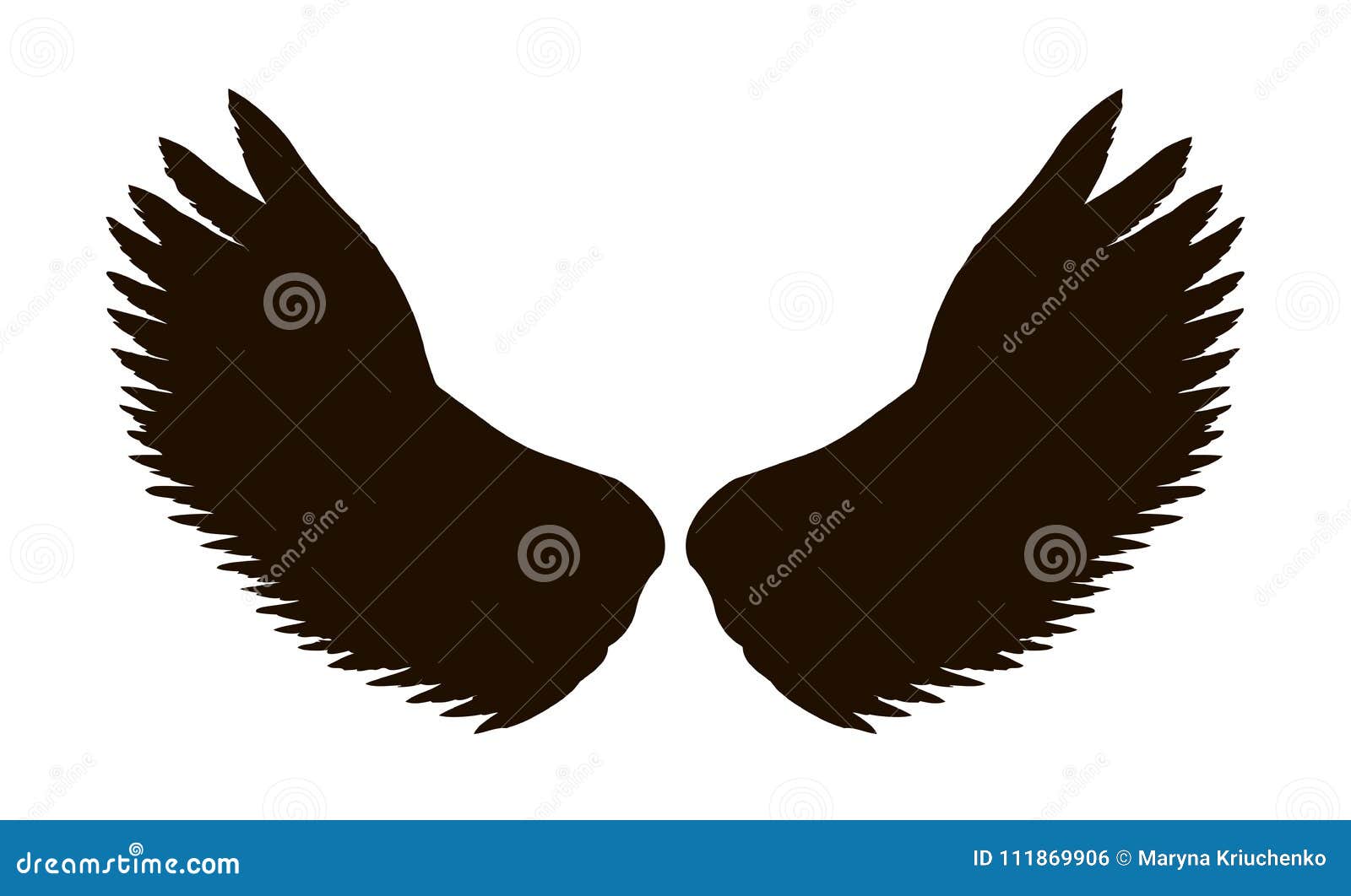 Alas Extendidas Gráfico Del Vector Ilustración del Vector - Ilustración ...