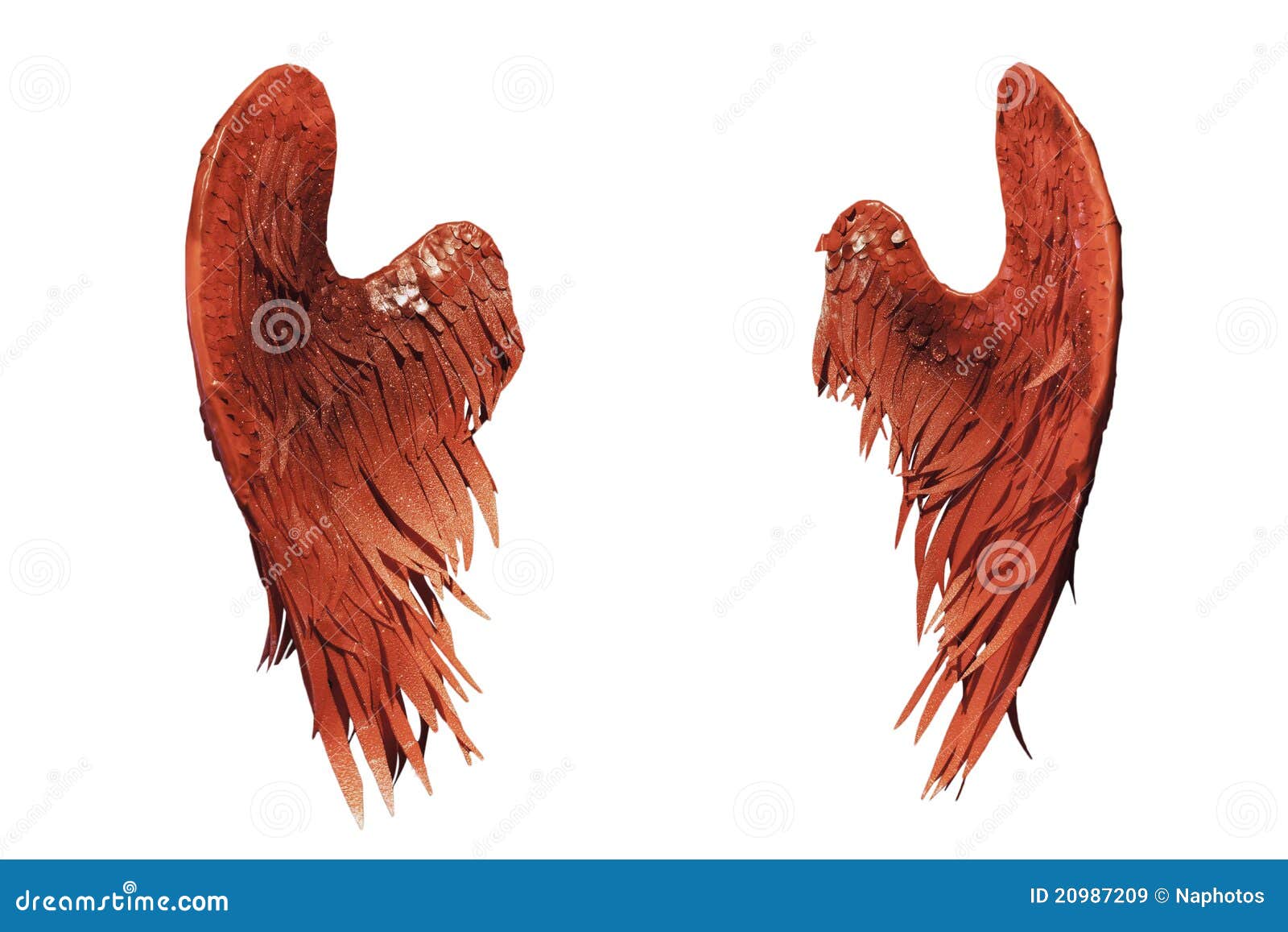 Alas Rojas Aisladas En Blanco Imagen de archivo - Imagen de alcohol ...