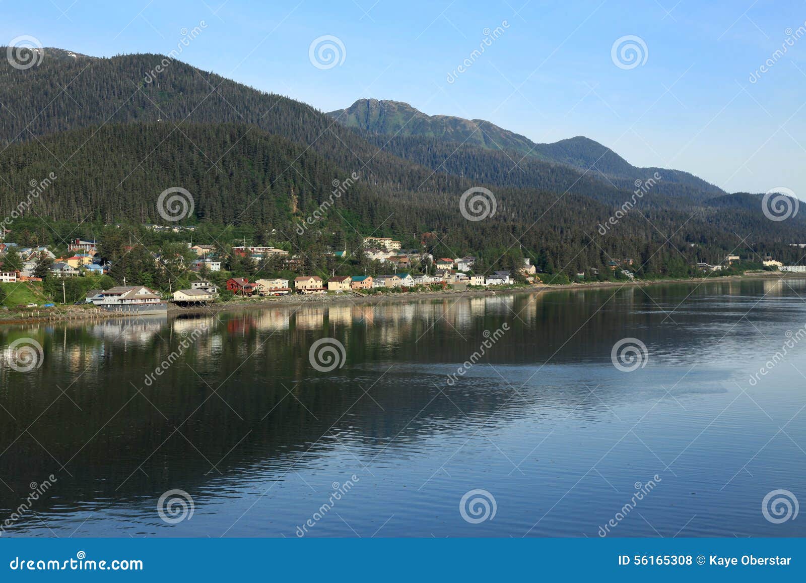 Alaska coastline at Juneau stock photo. Image of skies - 56165308