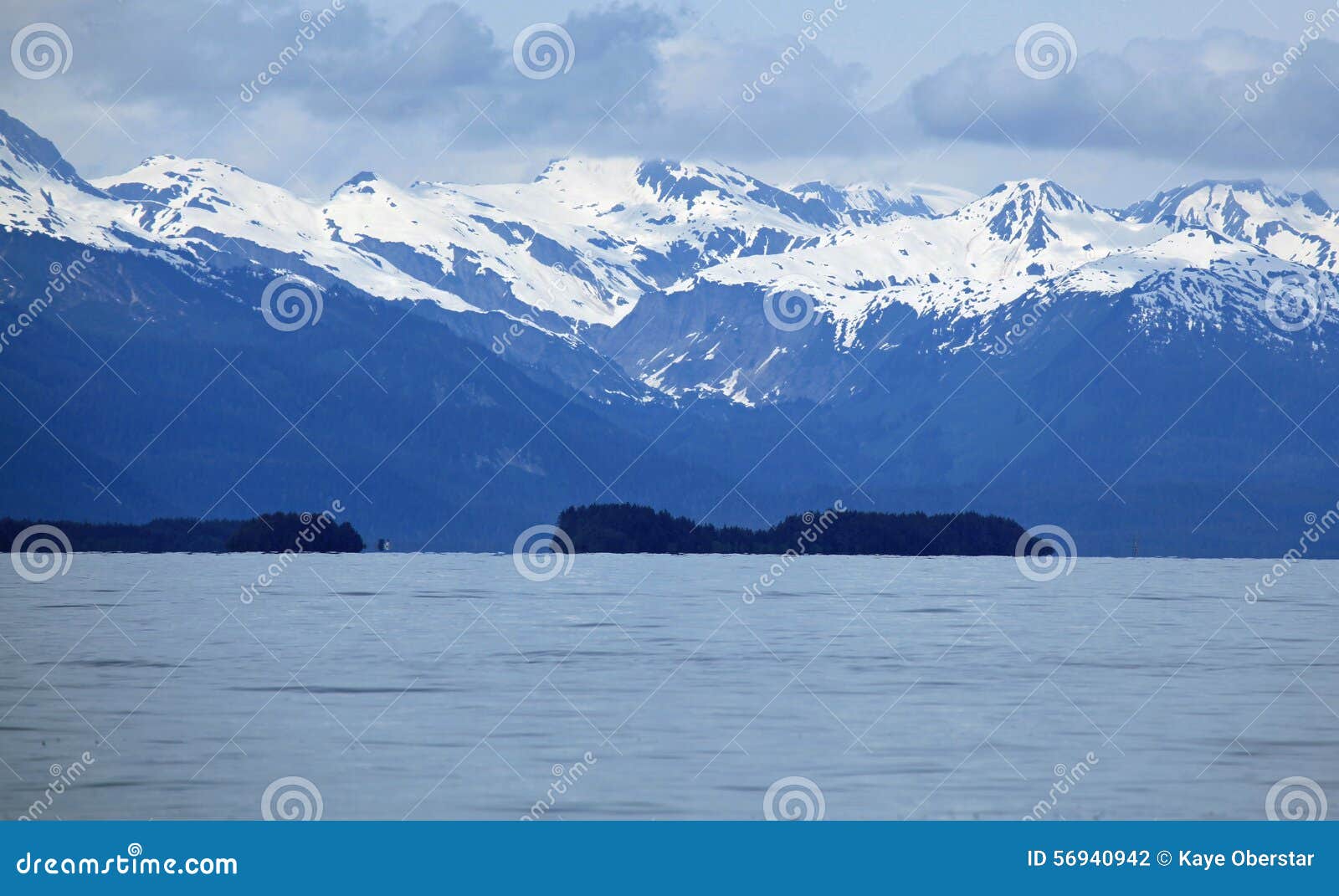 Alaska coastline at Juneau stock photo. Image of capped - 56940942