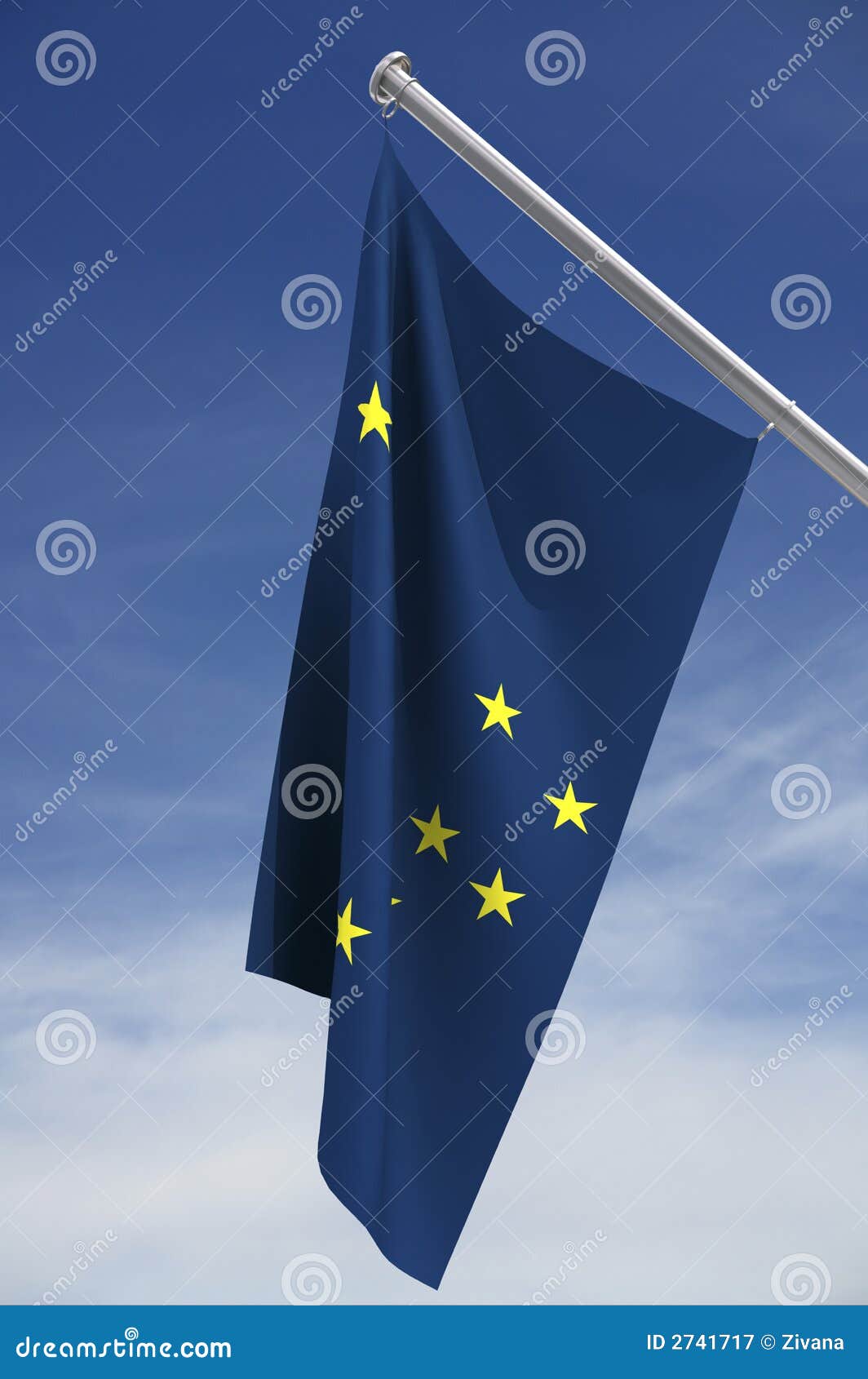 Alaska flag stock image. Image of alaska, pole, clipping - 2741717