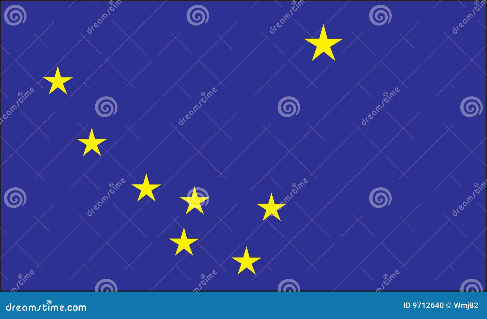 Alaska flag stock vector. Illustration of america, american - 9712640