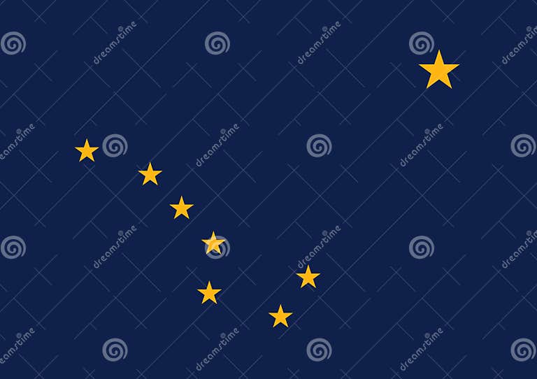 Alaska Flag The State Flag Of Alaska Displays Eight Gold Stars Forming The Big Dipper And