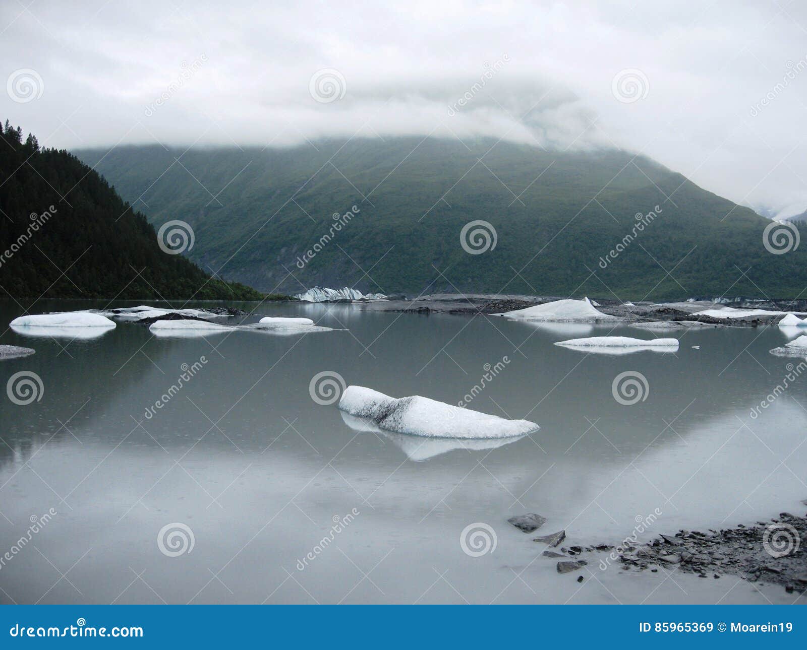 Alaska Glacier melting stock image. Image of valdez, lake - 85965369