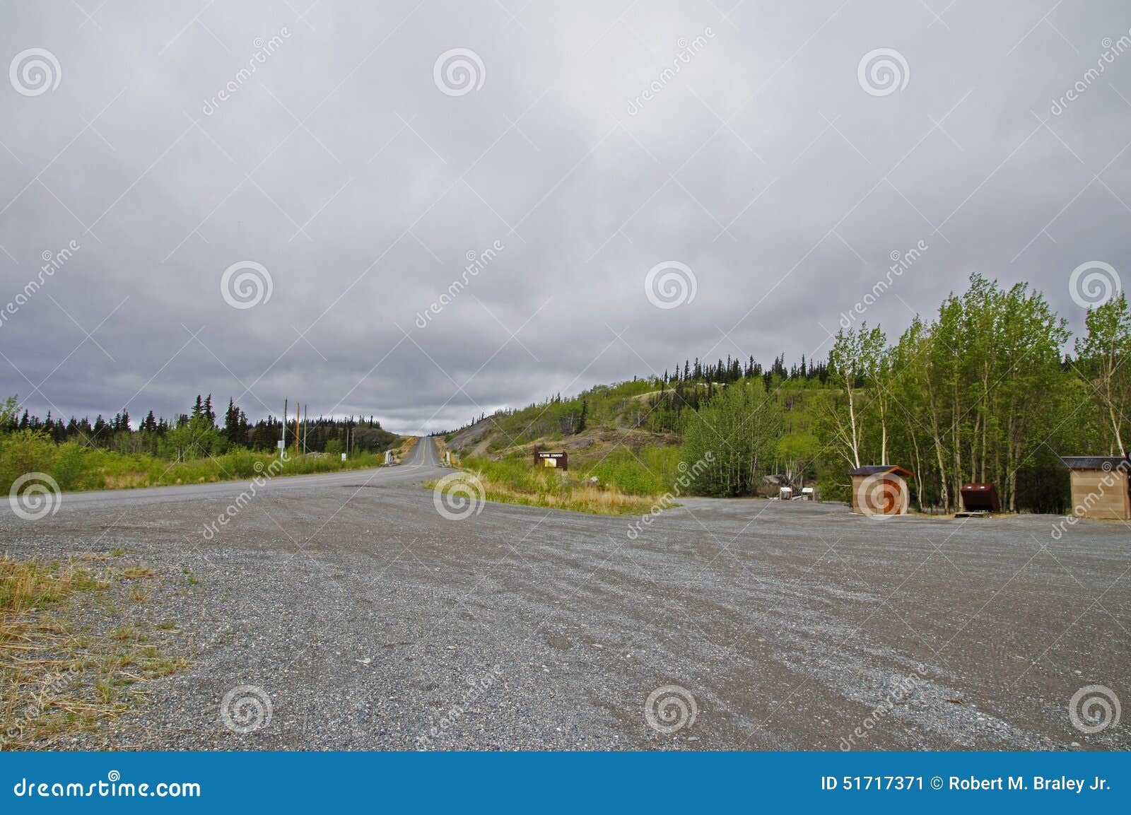 Alaska Highway Rest Stop stock image. Image of columbia - 51717371