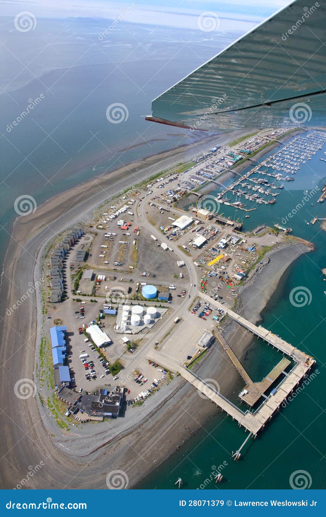 Alaska - Homer Spit Aerial View Editorial Stock Image - Image of ocean ...