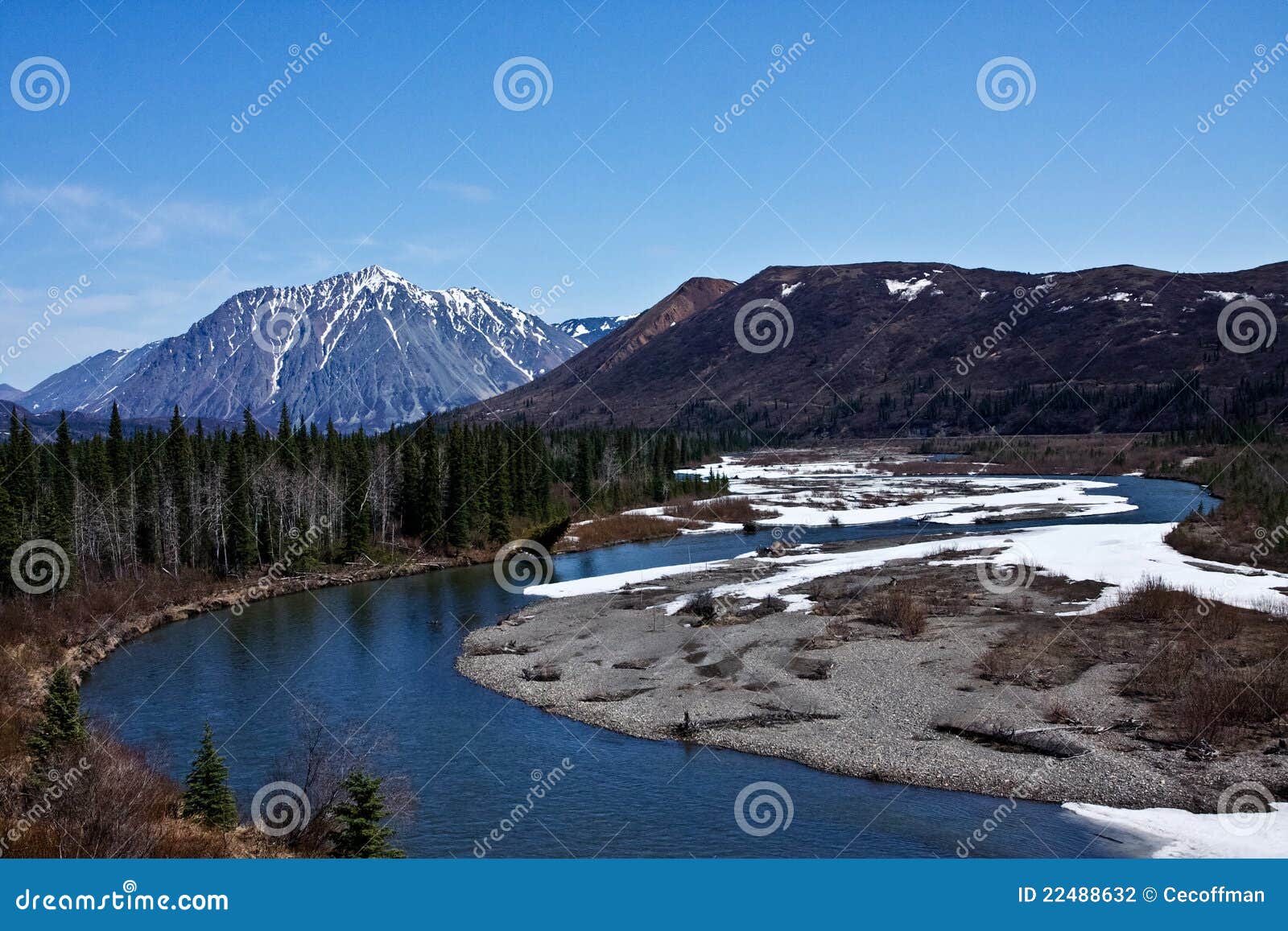 Alaska interior foto de archivo. Imagen de alaska, lago - 22488632