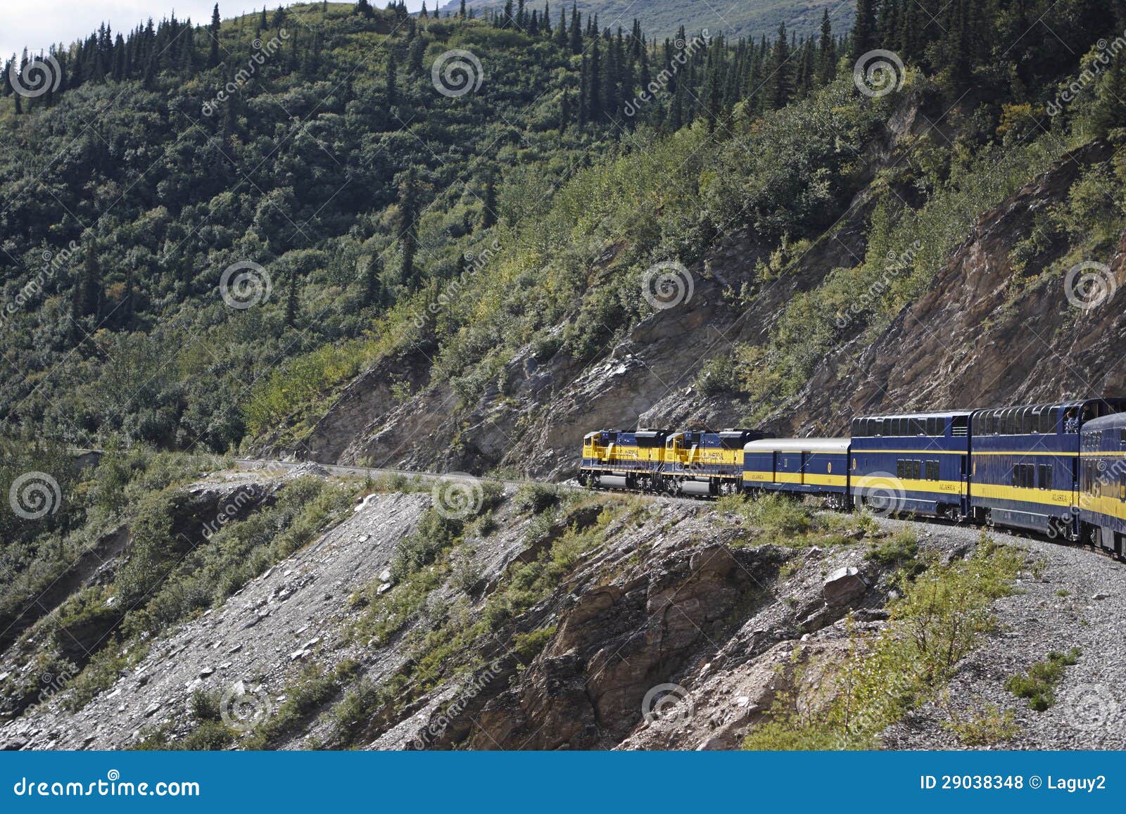Alaska Interior Transportation by Train Stock Photo - Image of ...