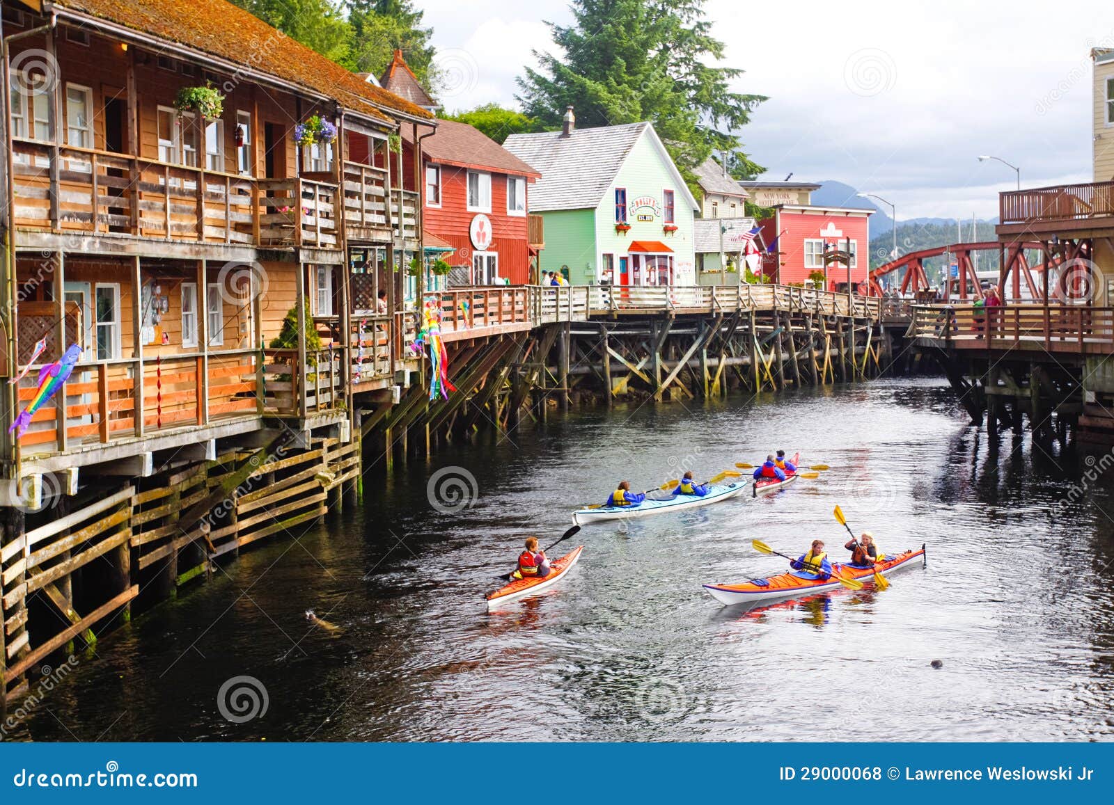 Alaska Kayaking Creek Street with Seals Editorial Stock Photo - Image ...