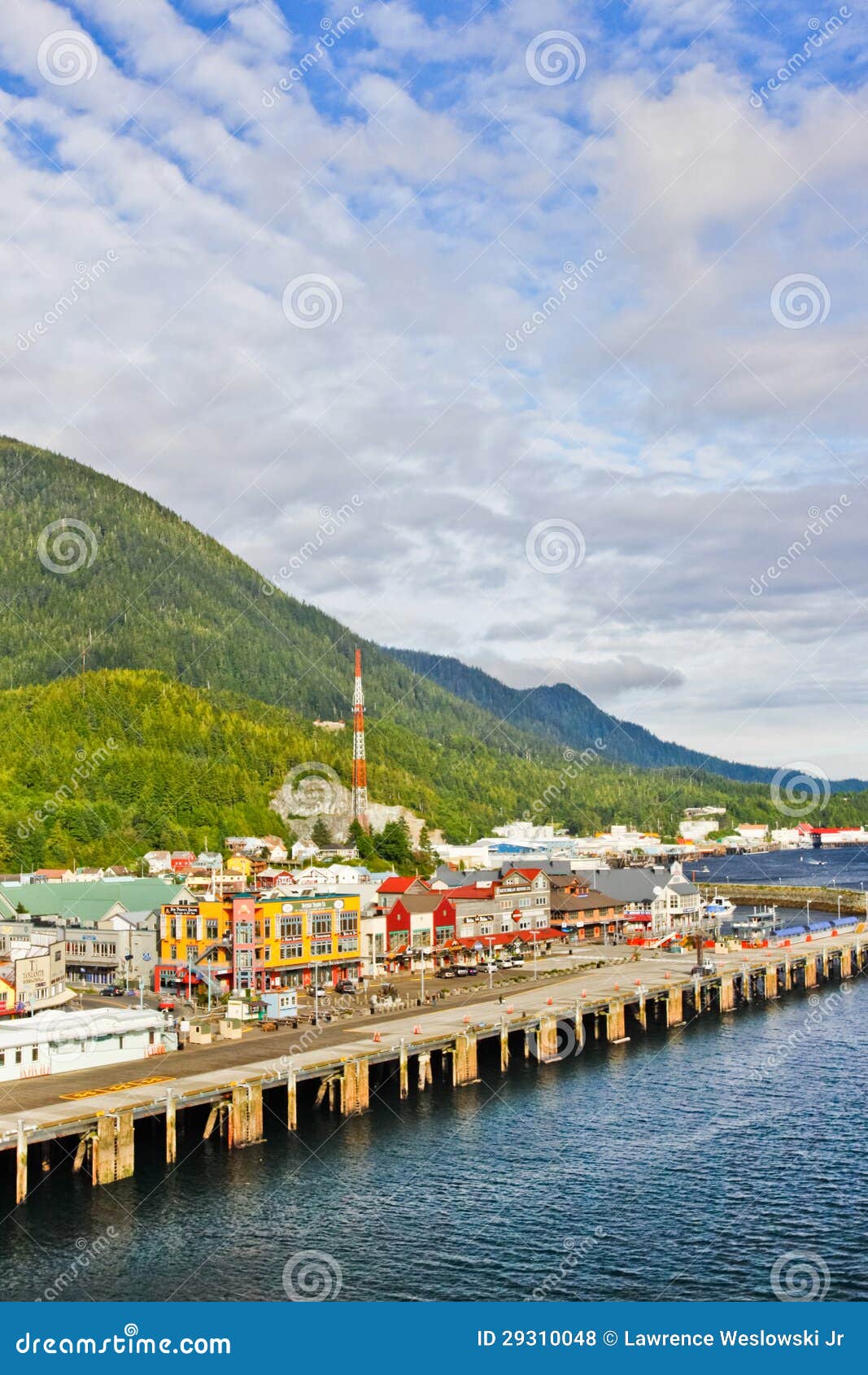 Alaska Ketchikan Colorful Waterfront Editorial Stock Photo - Image of ...