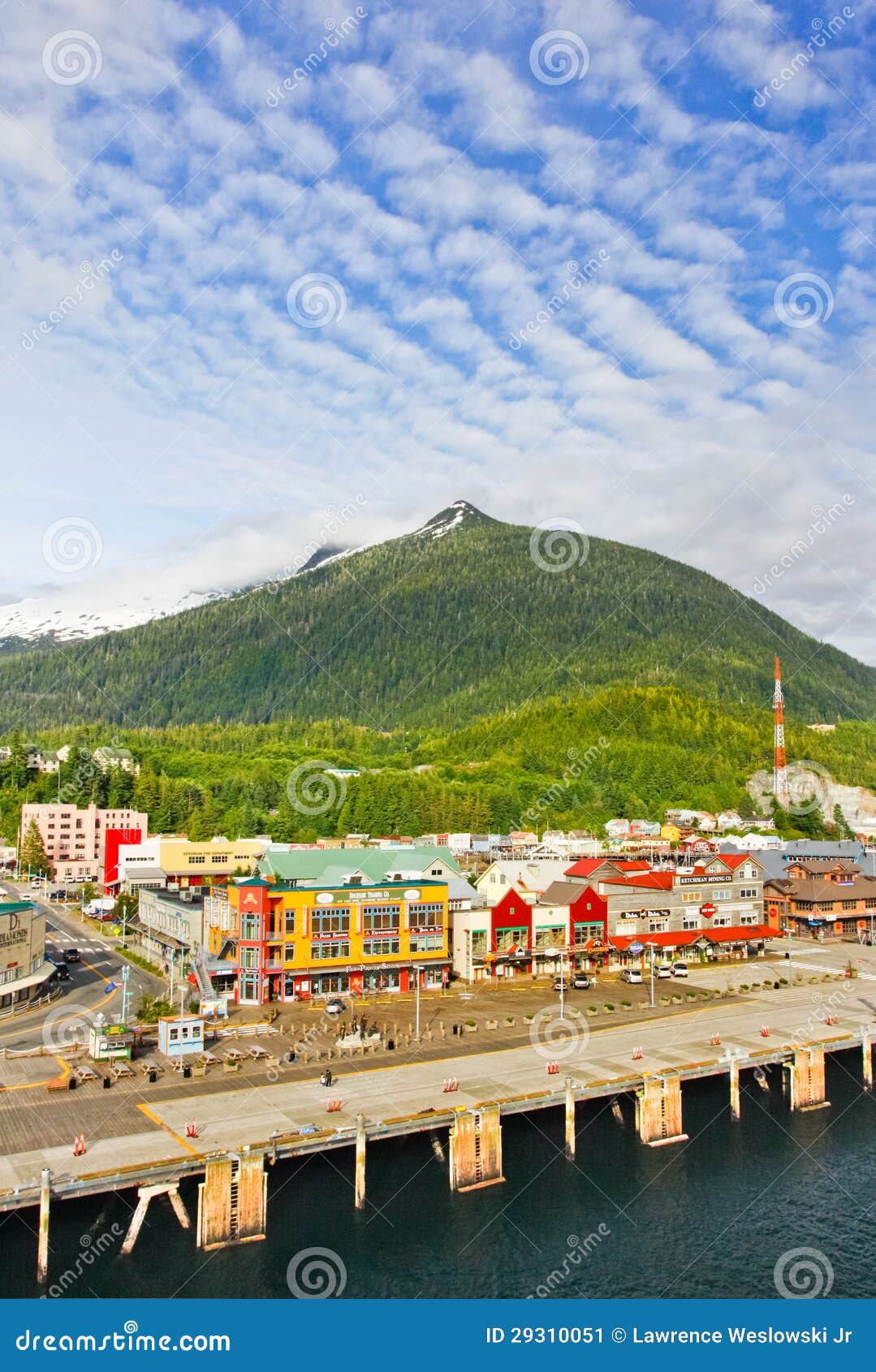 Alaska Ketchikan Downtown Waterfront Editorial Photo - Image of ...