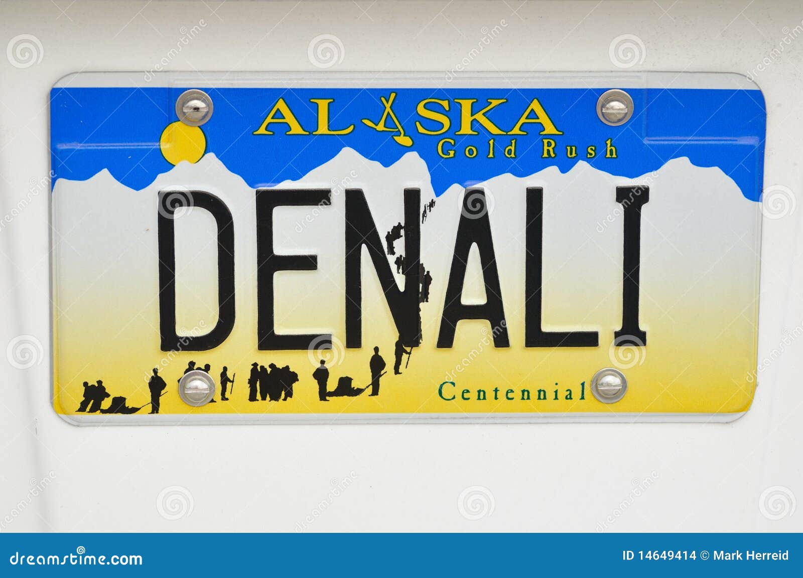 Alaska License Plate stock photo. Image of prospectors - 14649414