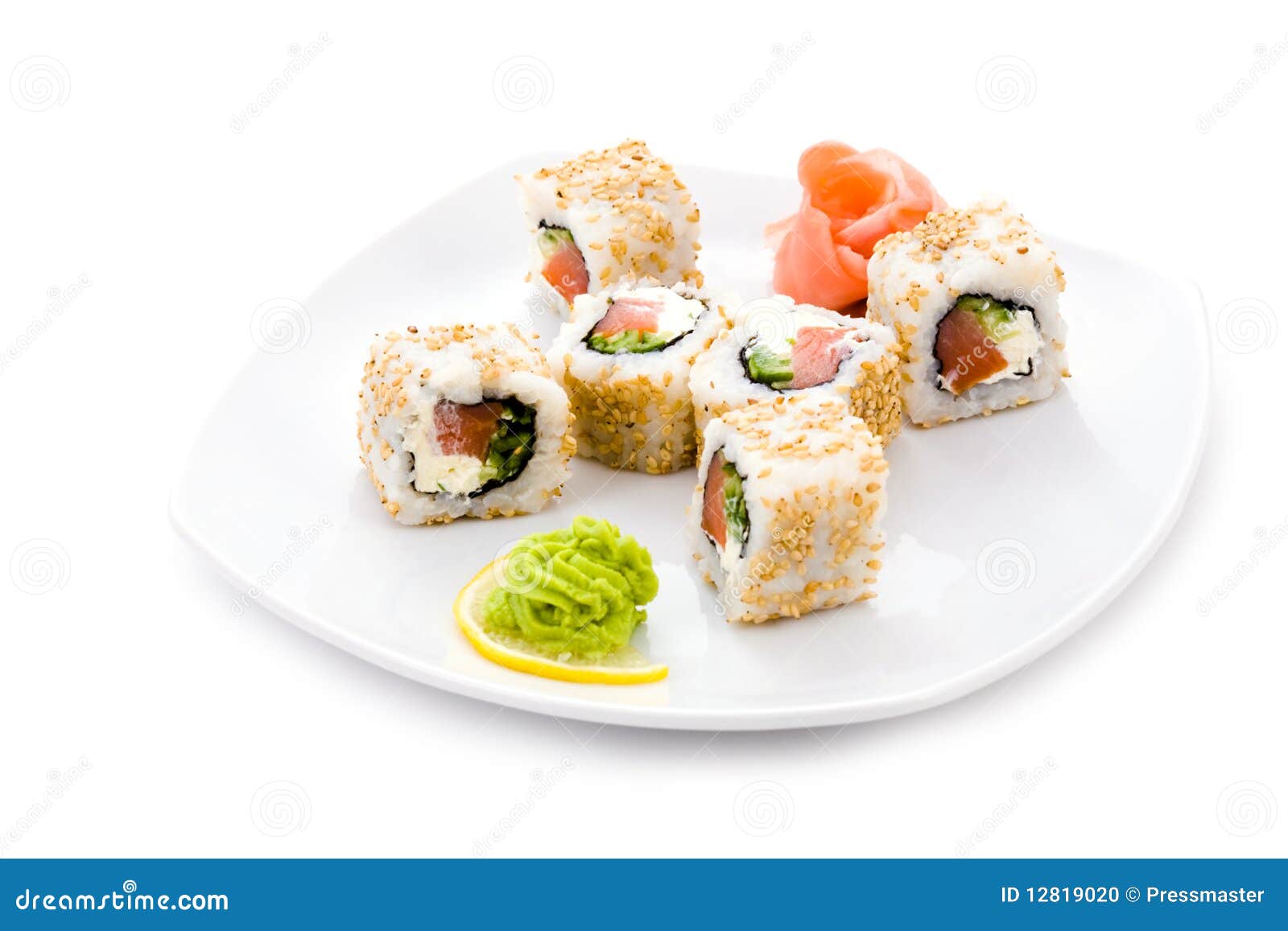 Alaska maki stock photo. Image of rice, sashimi, appetizer - 12819020