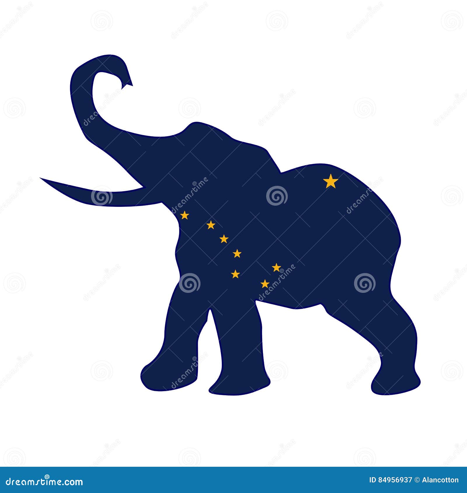 Alaska Republican Elephant Flag Editorial Photography - Illustration of ...