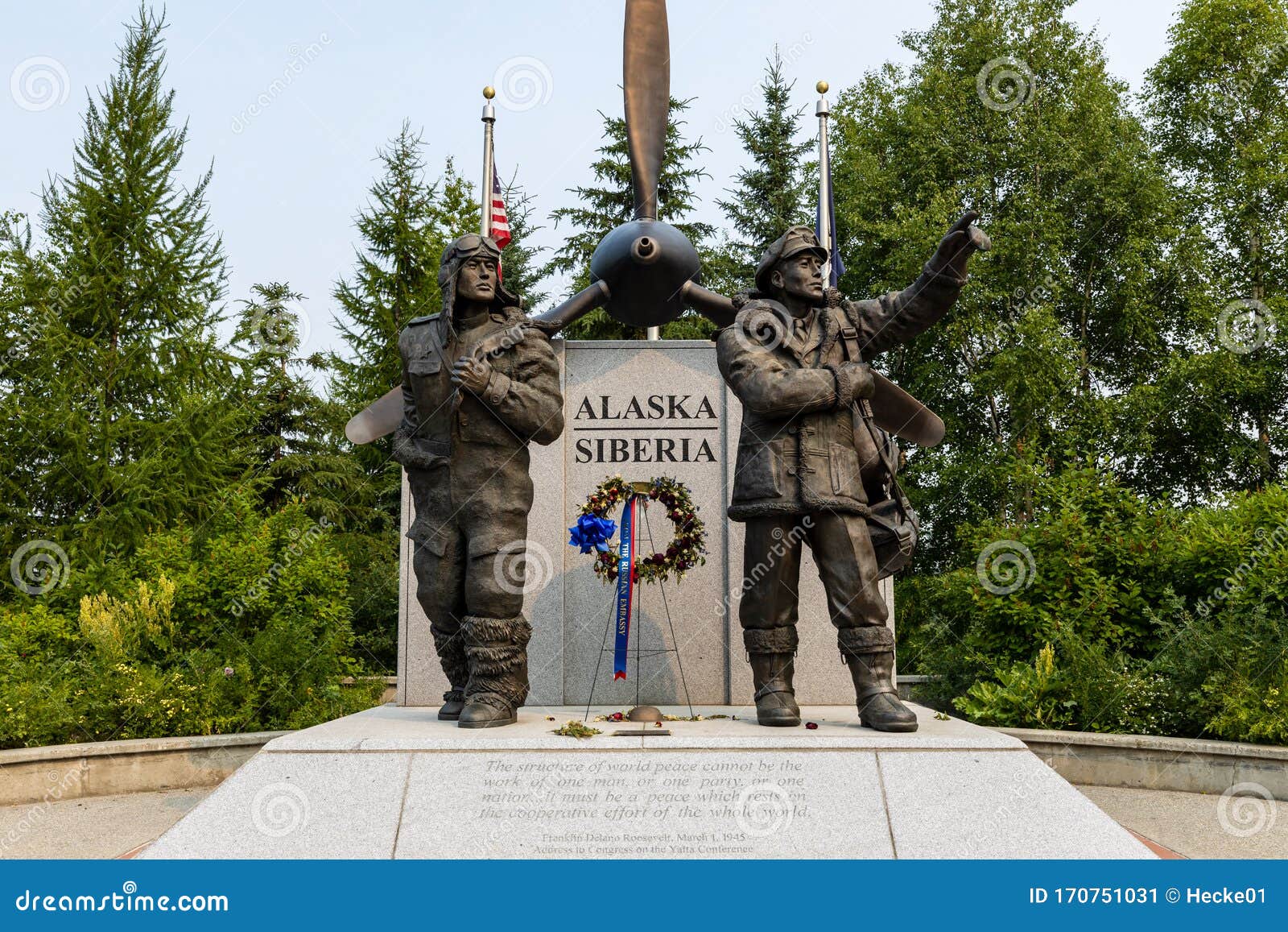 Alaska Siberia Monument in Fairbanks Alaska Editorial Photo - Image of ...