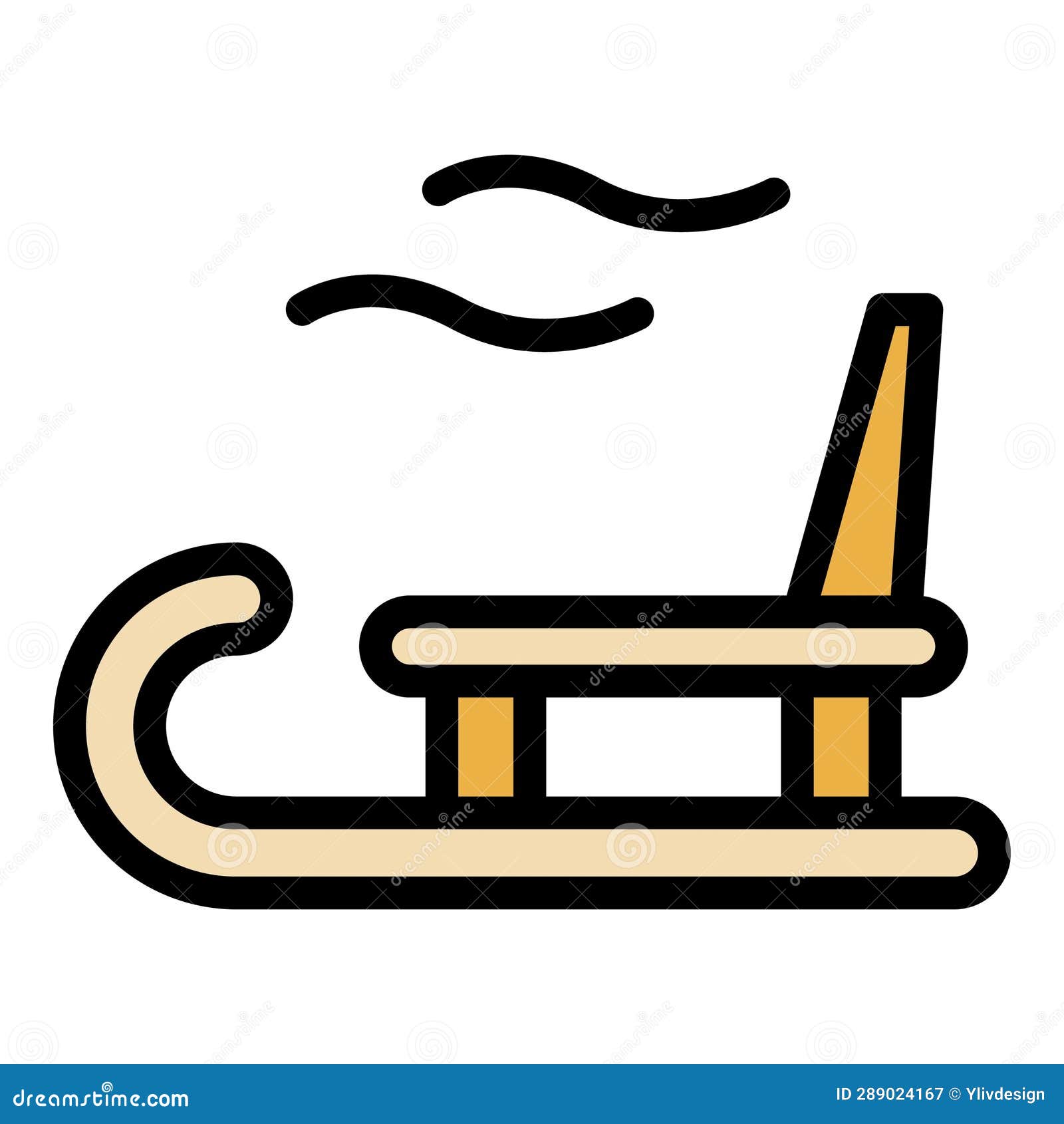 Alaska Sledge Icon Vector Flat Stock Illustration - Illustration of flat, snow: 289024167