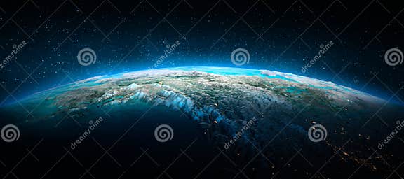 Alaska from space stock illustration. Illustration of space - 293076509