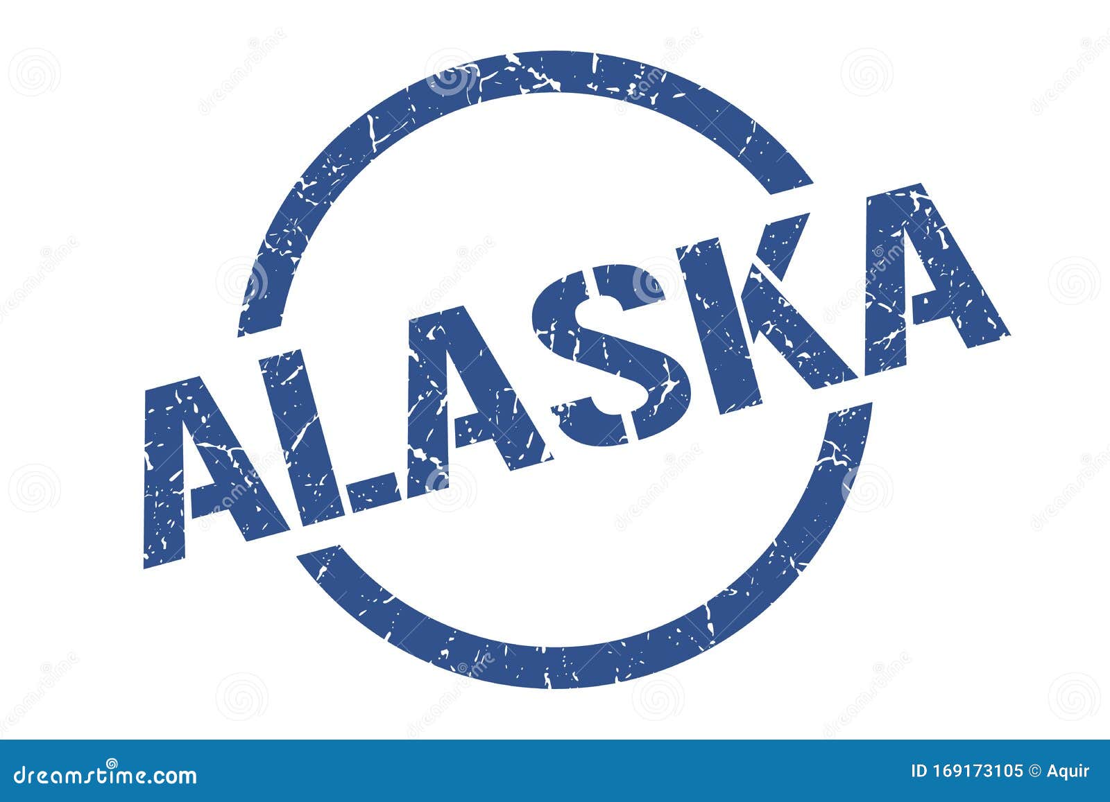Alaska Stamp. Alaska Grunge Round Isolated Sign Stock Vector ...