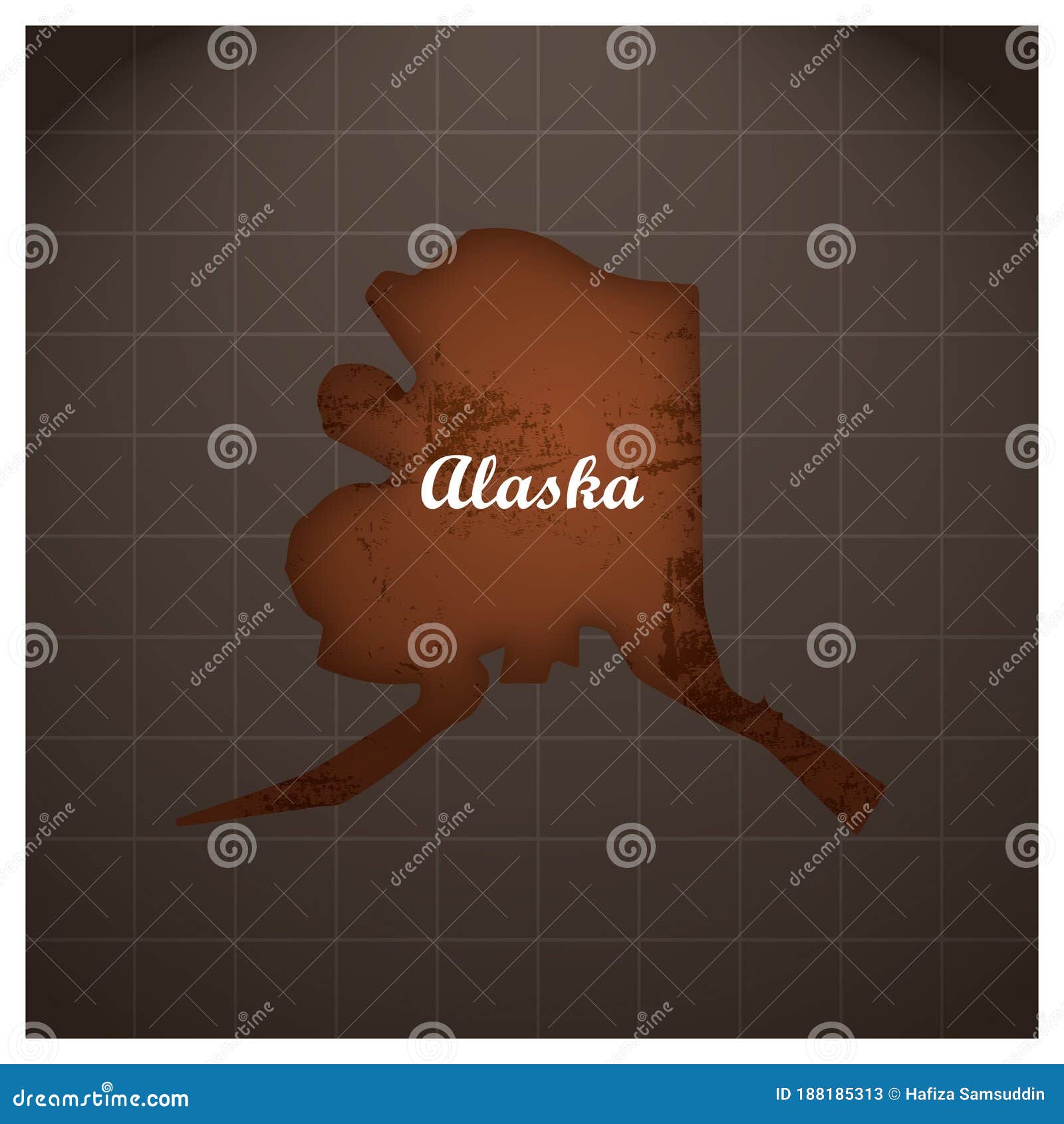 Alaska State Map. Vector Illustration Decorative Design Stock Vector ...