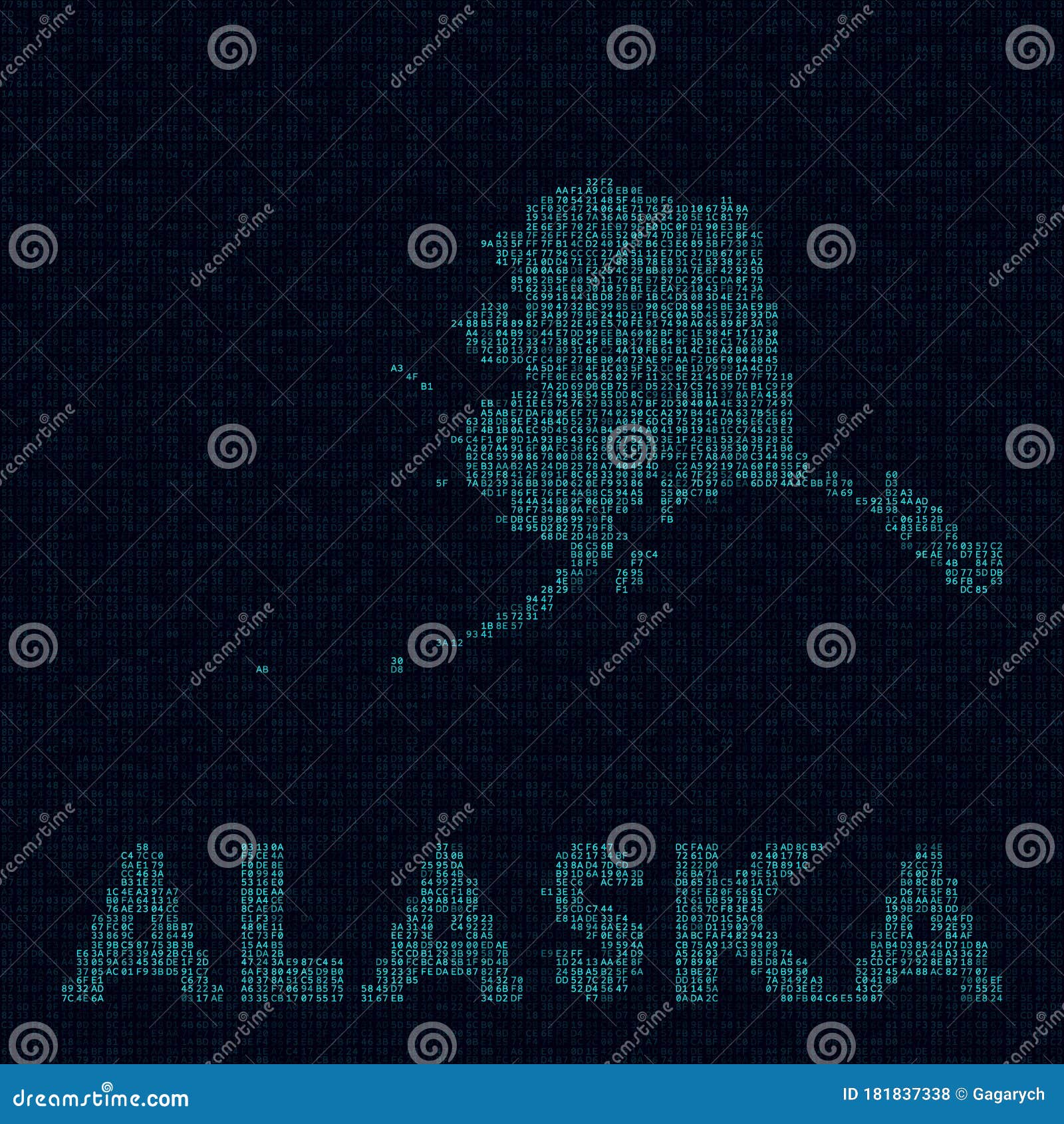 Alaska tech map. stock vector. Illustration of atlas - 181837338
