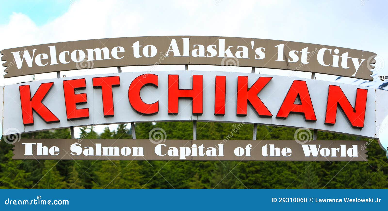 Alaska Welcome To Ketchikan Sign Editorial Image - Image of alaskas ...