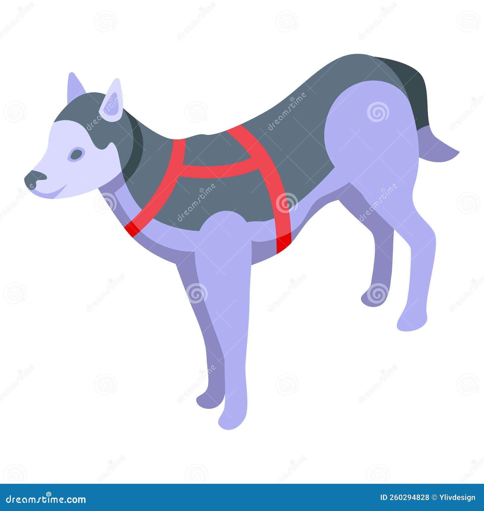 Alaska Wolf Icon Isometric Vector. Arctic Nature Stock Vector ...