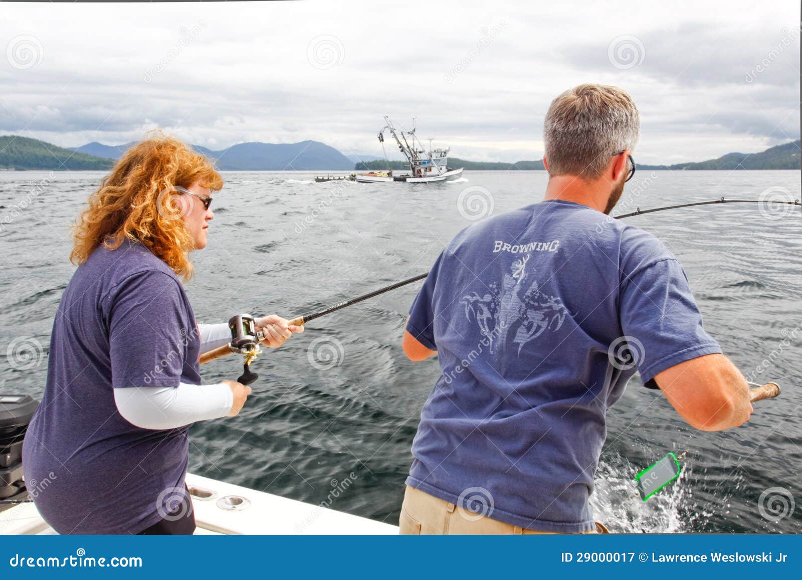 Alaska - Woman Catching Salmon Editorial Photography - Image of ...