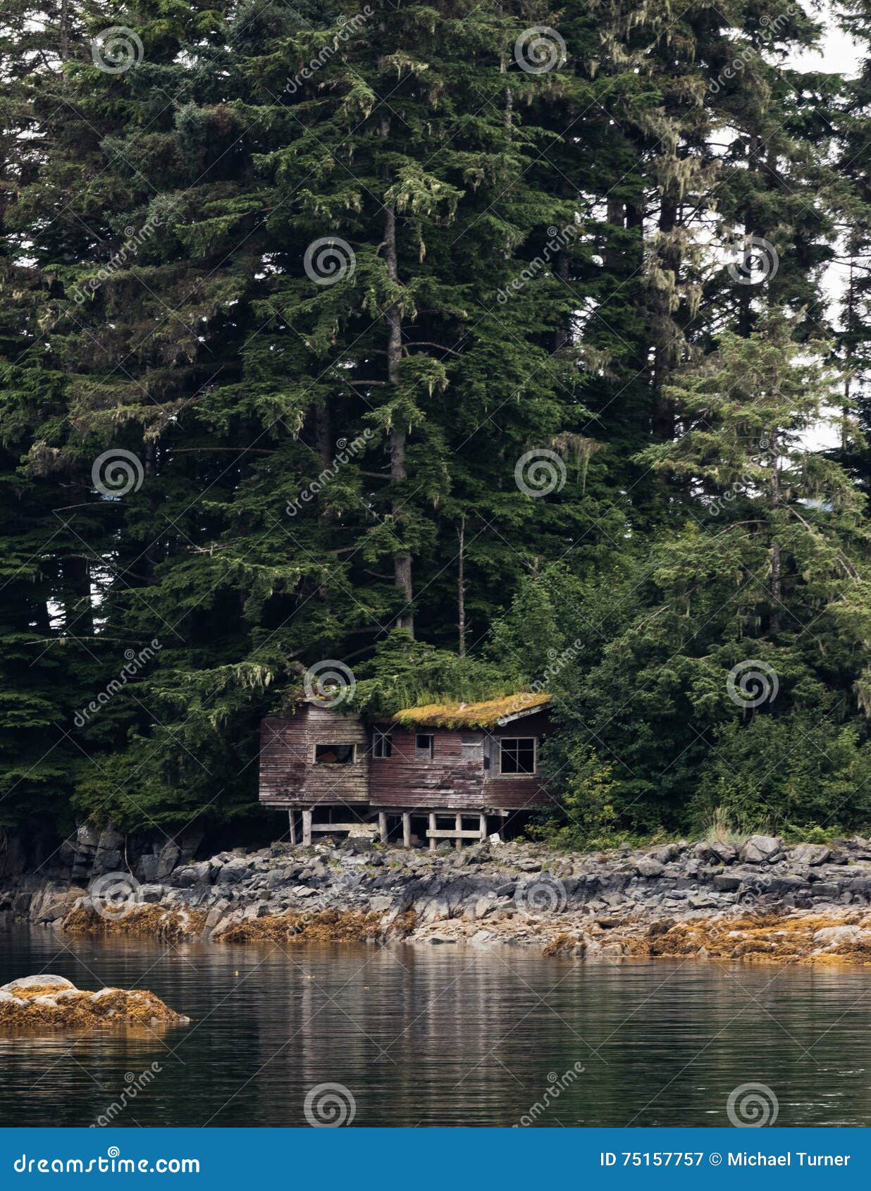 Alaskan Cabin editorial photography. Image of house, fishing - 75157757