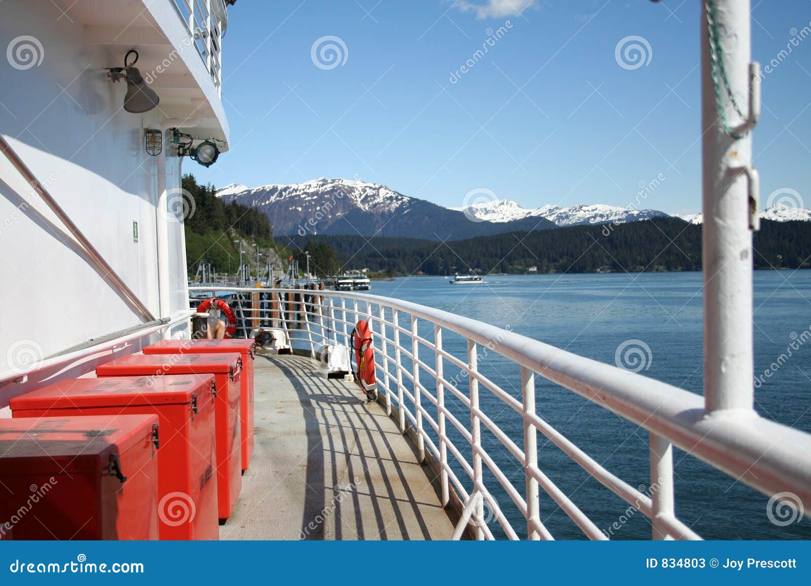 Alaskan Ferry stock image. Image of rail, vacation, dock - 834803